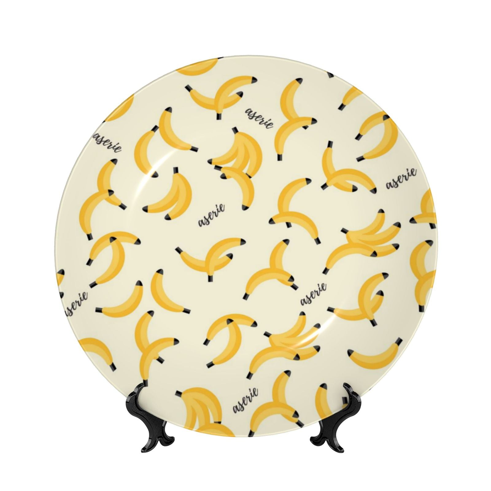 Daiia Banana Printed Pattern Ceramic Plate Dinner Plates Bone China ...