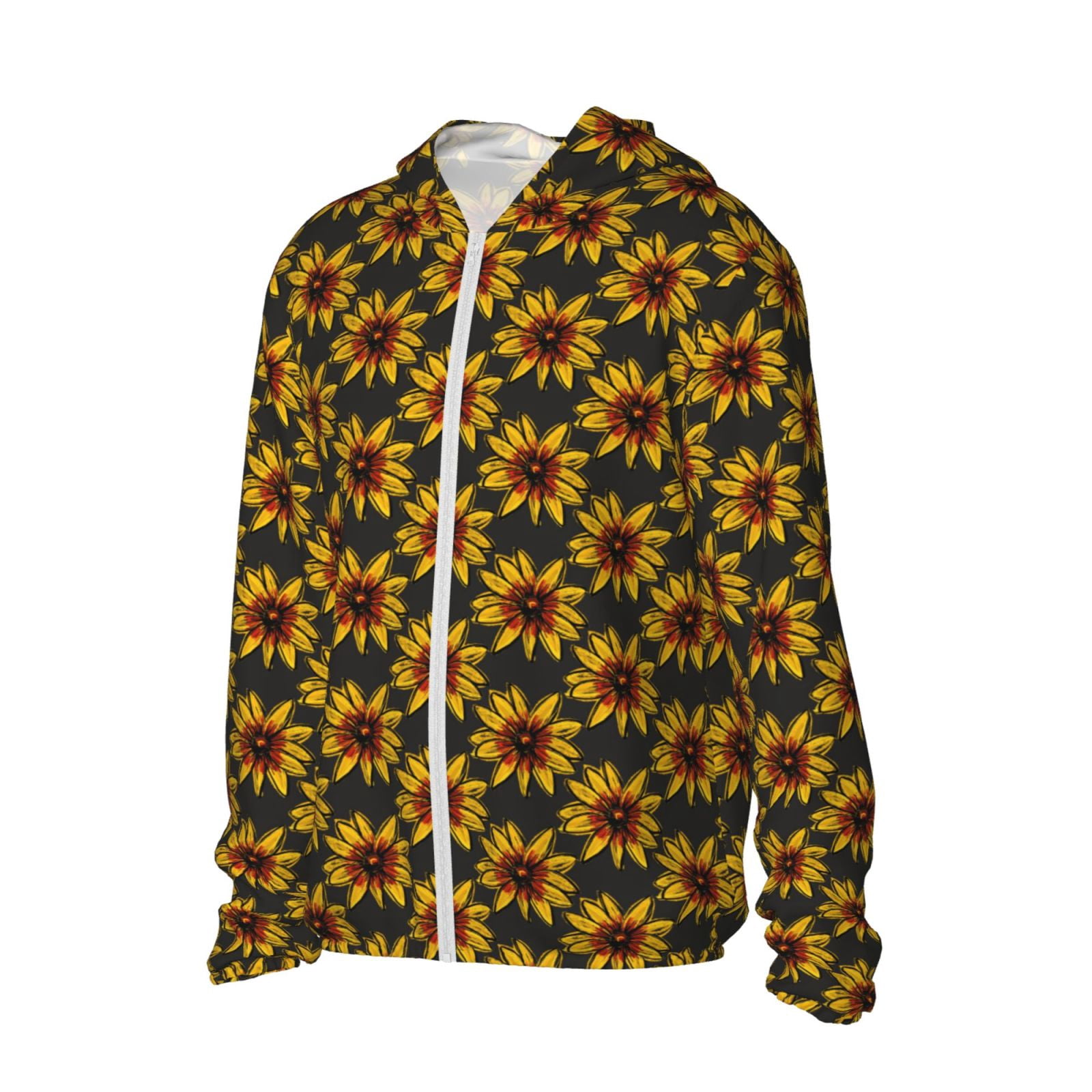Daiia Beautiful Sunflower UPF 50+ Sun Protection Hoodie Jacket ...