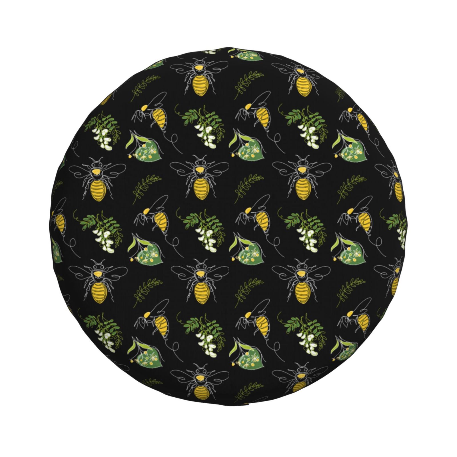 Daiia Bee Floral Tire Covers , Travel Trailer Camper Truck SUV ...