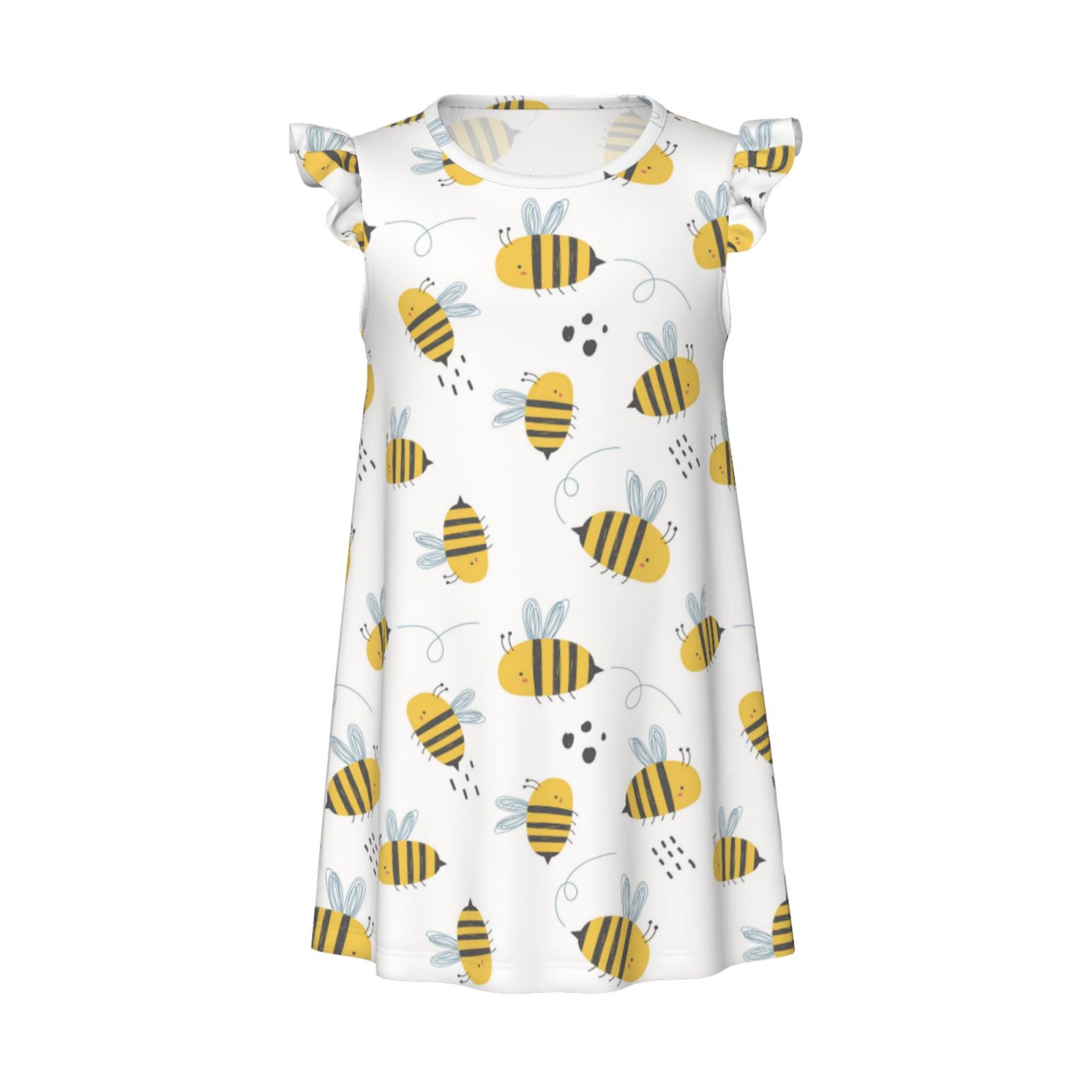Daiia Bee Girls Nightgowns, Unicorn Nightgown Princess Pajama Dresses ...