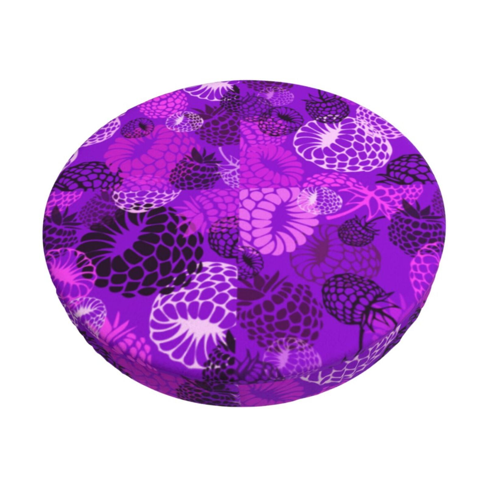 Daiia Berry Raspberry Stool Covers Round,Round Bar Stool Covers ...