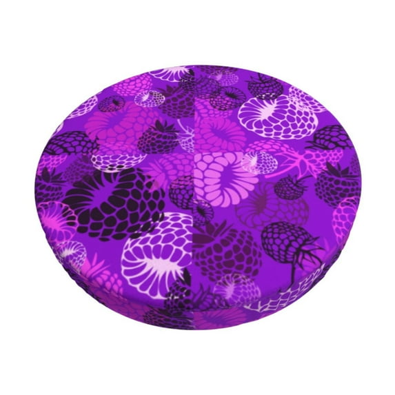 Daiia Berry Raspberry Stool Covers Round,Round Bar Stool Covers ...