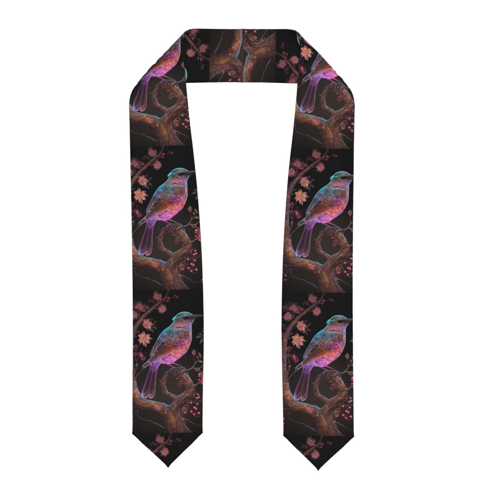 Daiia Bird4 Pattern Graduation Shawl Stole – Satin Graduation Stole ...