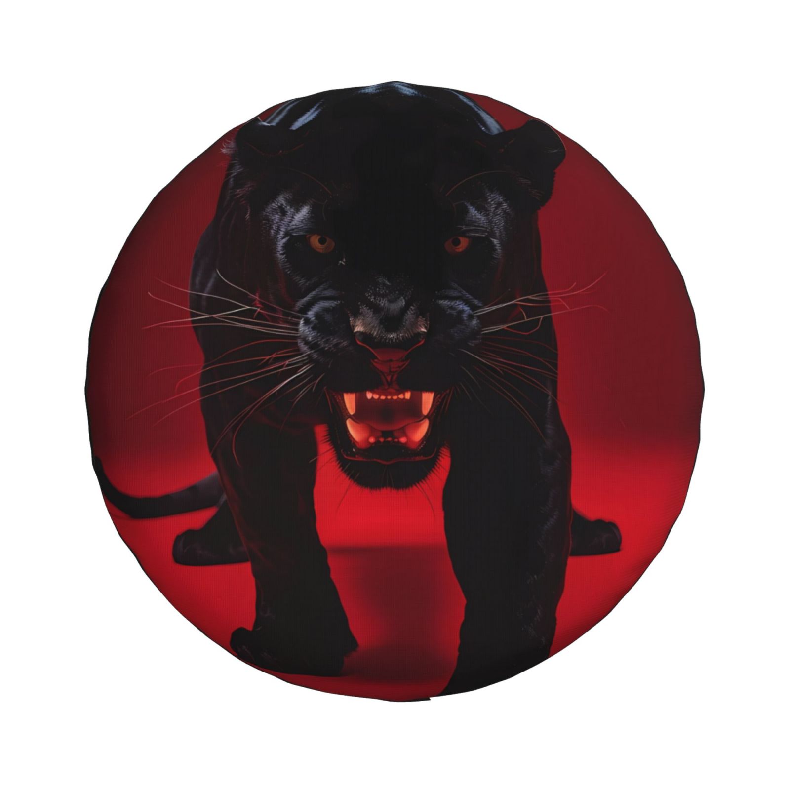 Daiia Black Panther Red Background Tire Covers , Travel Trailer Camper ...