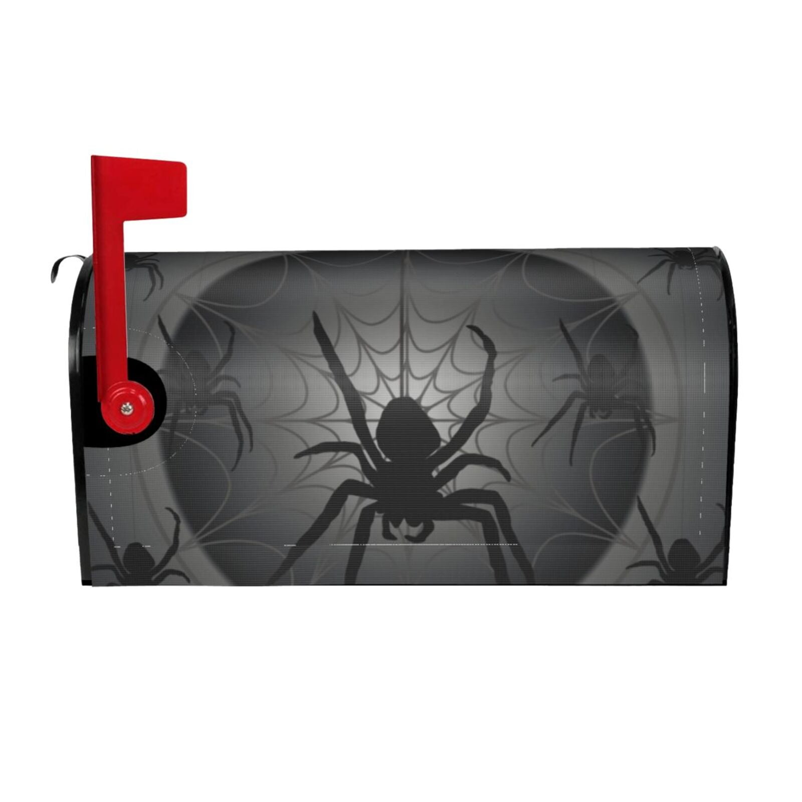 Daiia Black Spiders Mailbox Cover , Magnetic Welcome Mailbox Wraps Post ...