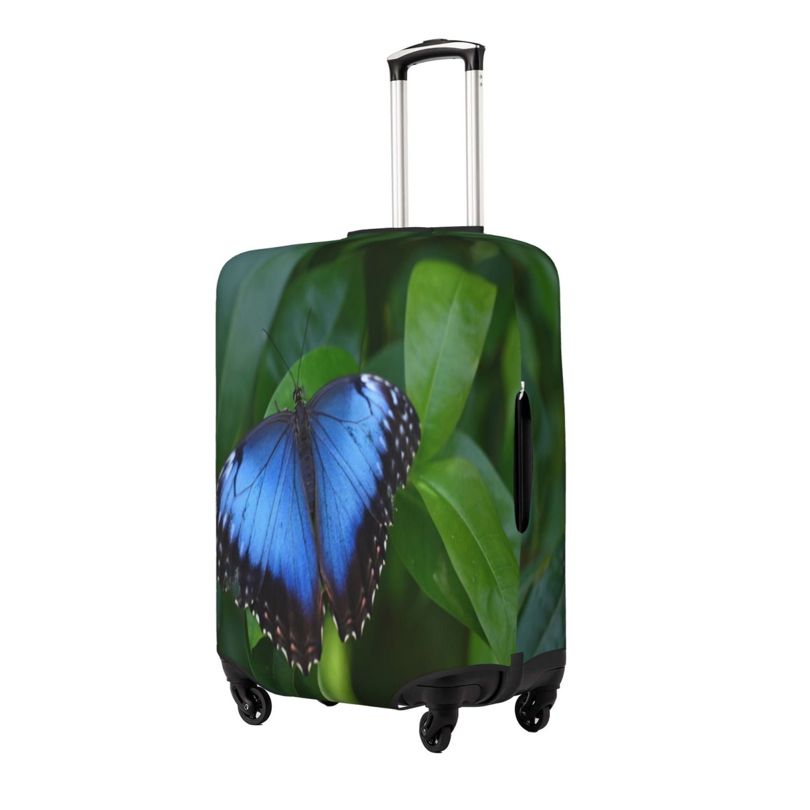 Daiia Blue Morpho butterfly Luggage Cover, Thickened Washable Travel ...
