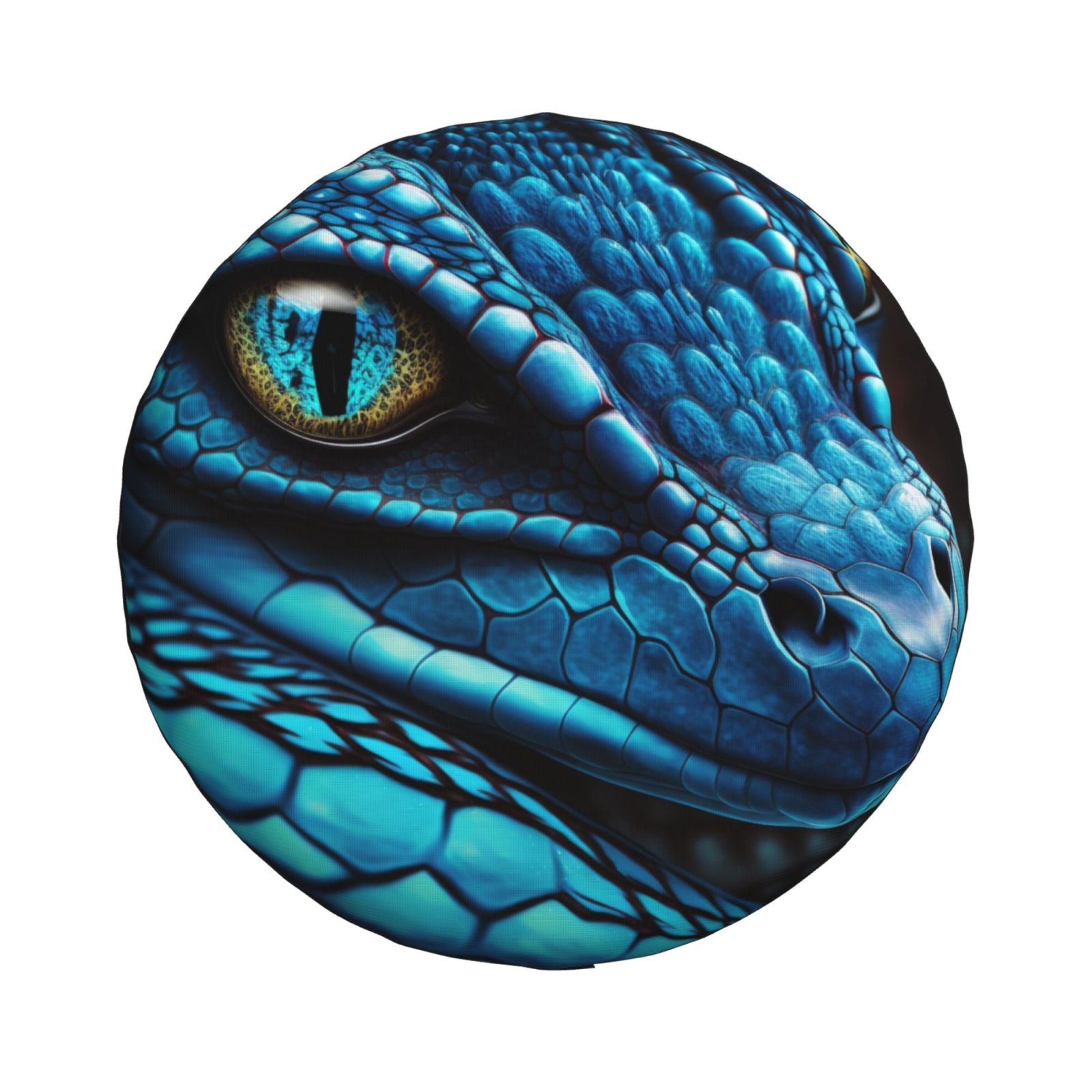 Daiia Blue Viper Snake Closeup Face Tire Covers , Travel Trailer Camper ...