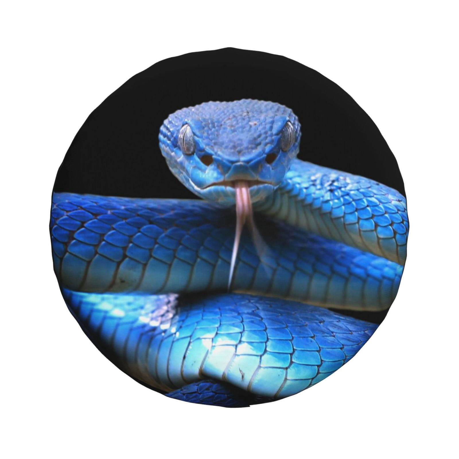 Daiia Blue Viper Snake Tire Covers , Travel Trailer Camper Truck SUV ...