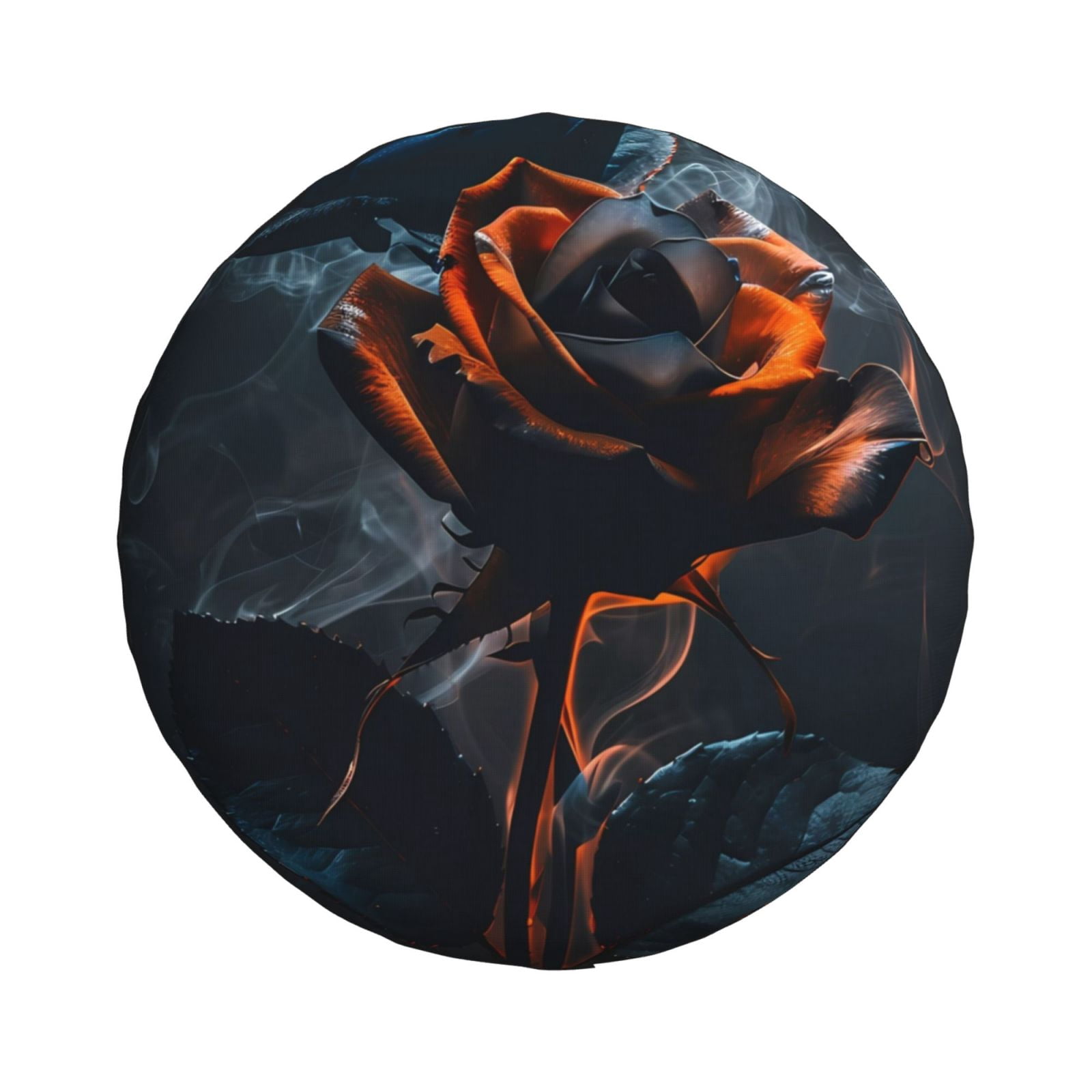 Daiia Blue and Red Roses Artwork Tire Covers , Travel Trailer Camper ...
