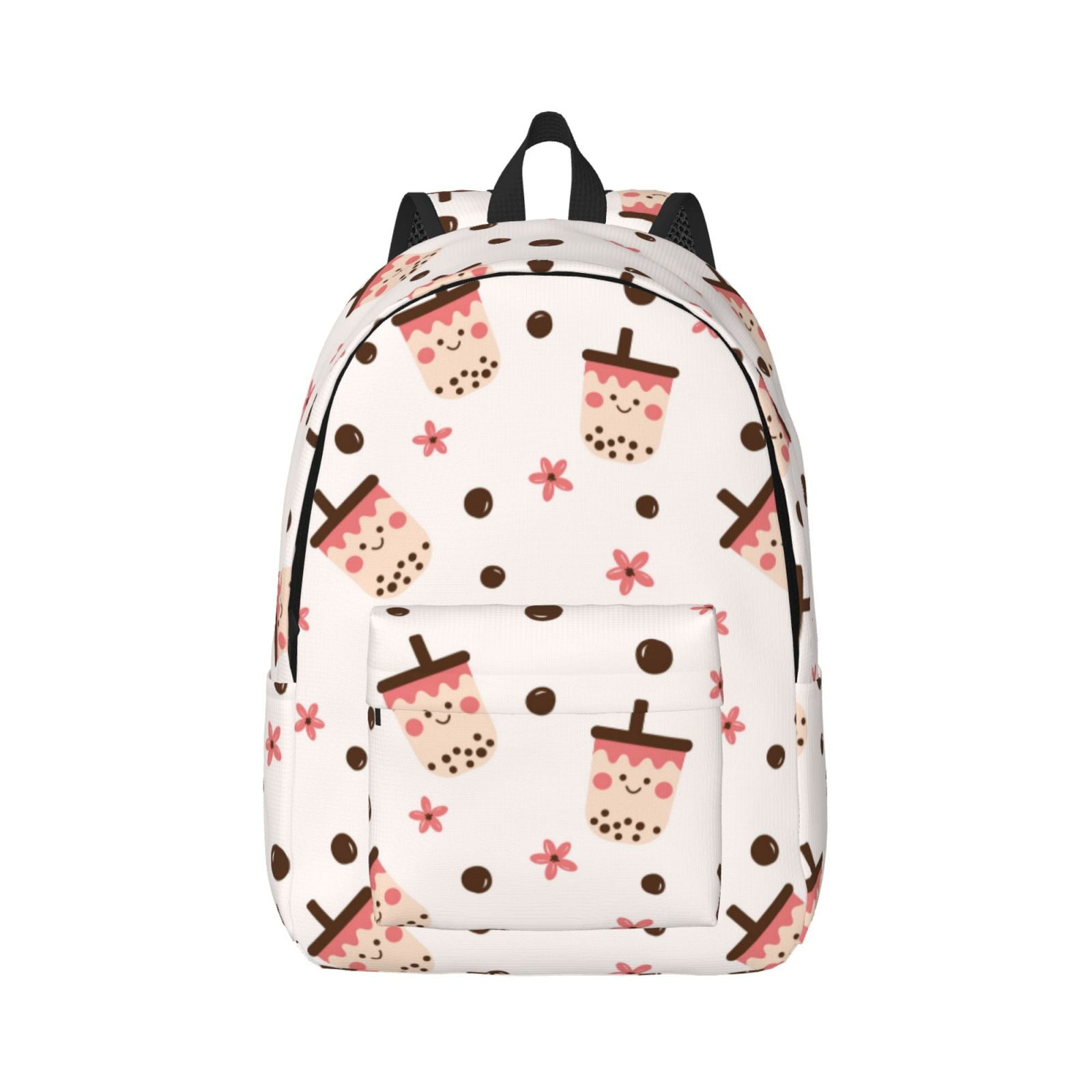 Daiia Boba Milk Tea Vintage Canvas Backpack for Men and Women ,Hiking ...