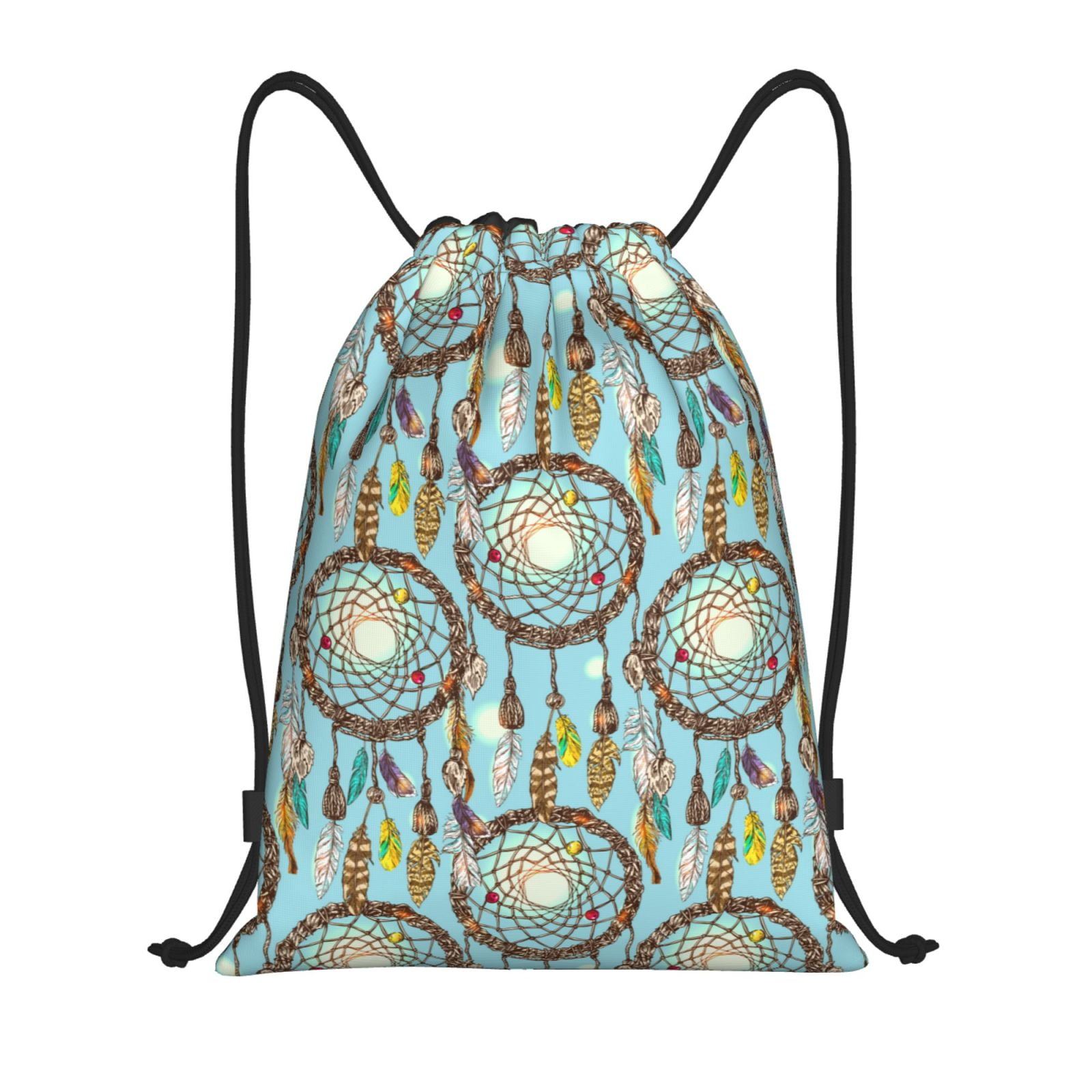 Daiia Boho Dreamcatcher 1 Pattern Drawstring Backpack, Gym Bag ...