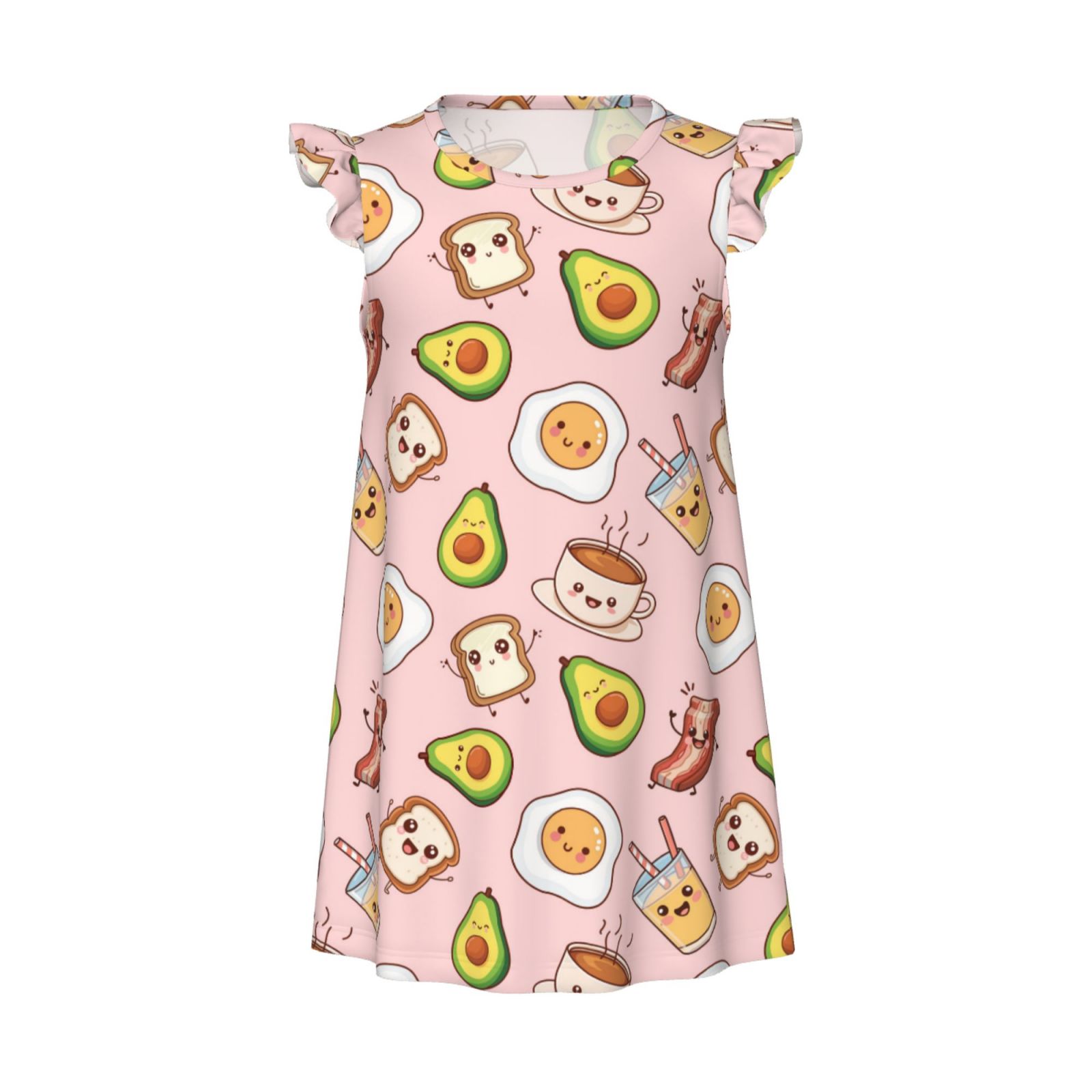 Daiia Breakfast Girls Nightgowns, Unicorn Nightgown Princess Pajama ...