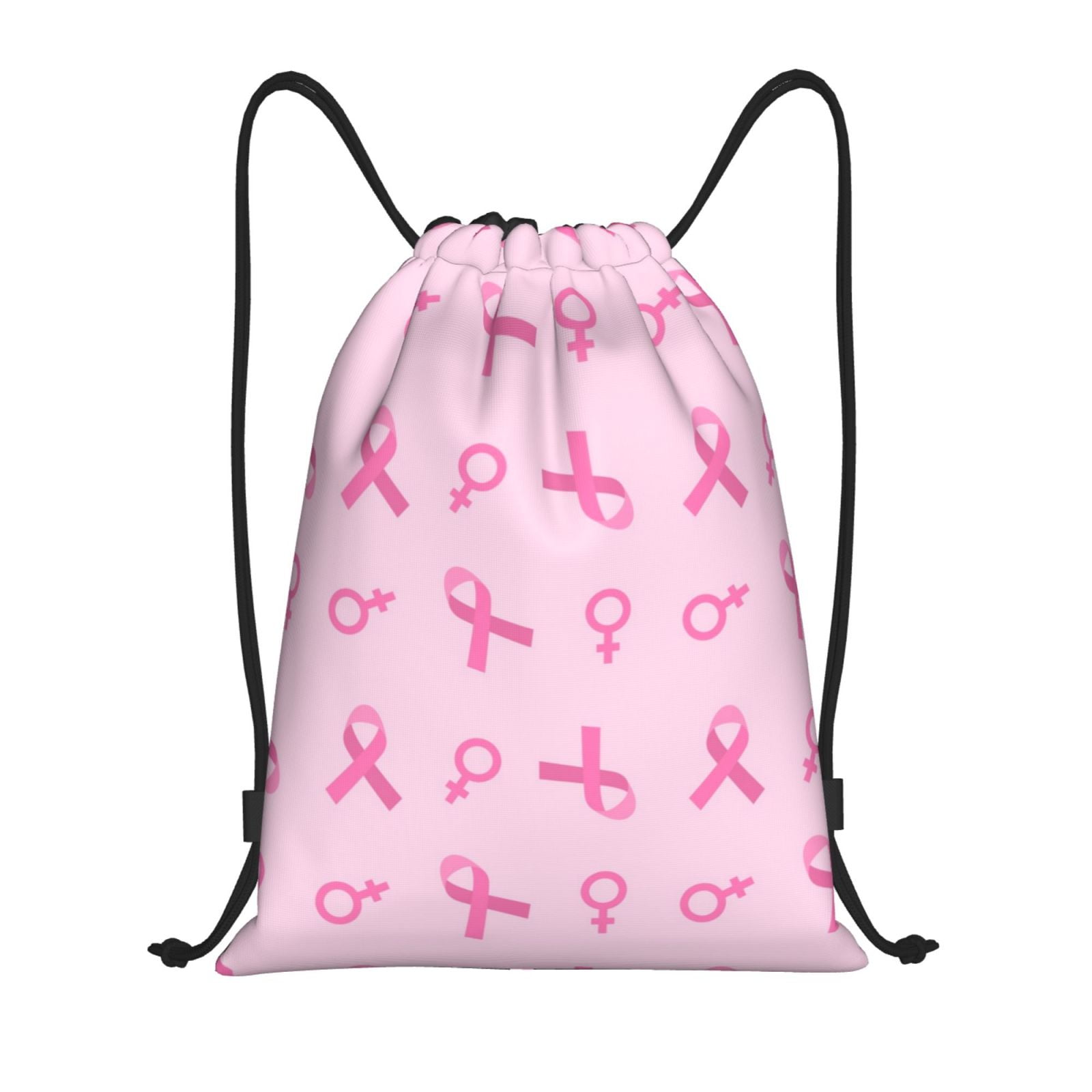 Daiia Breast Cancer Awareness 1 Pattern Drawstring Backpack, Gym Bag ...