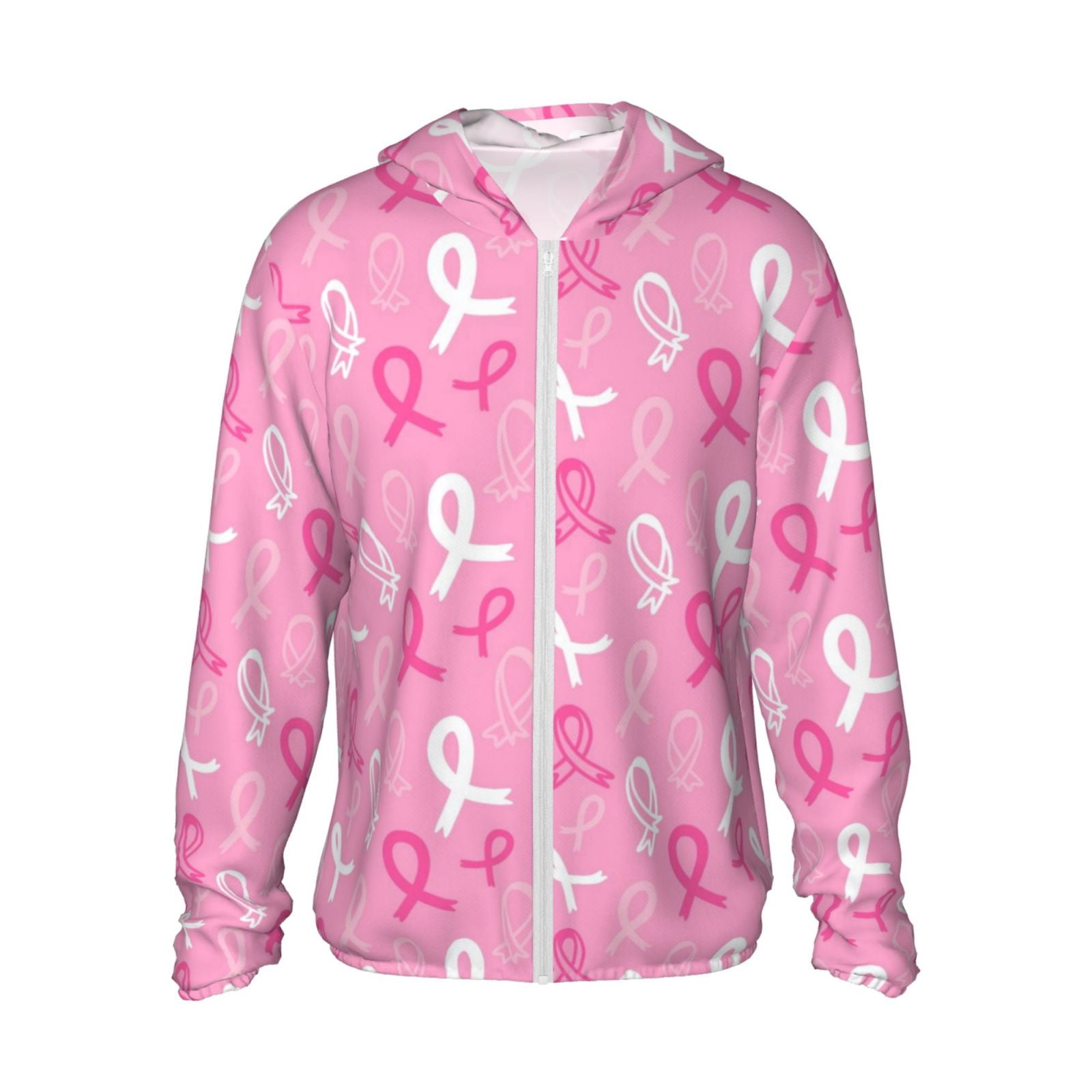 Daiia Breast Cancer Awareness (3) UPF 50+ Sun Protection Hoodie Jacket ...