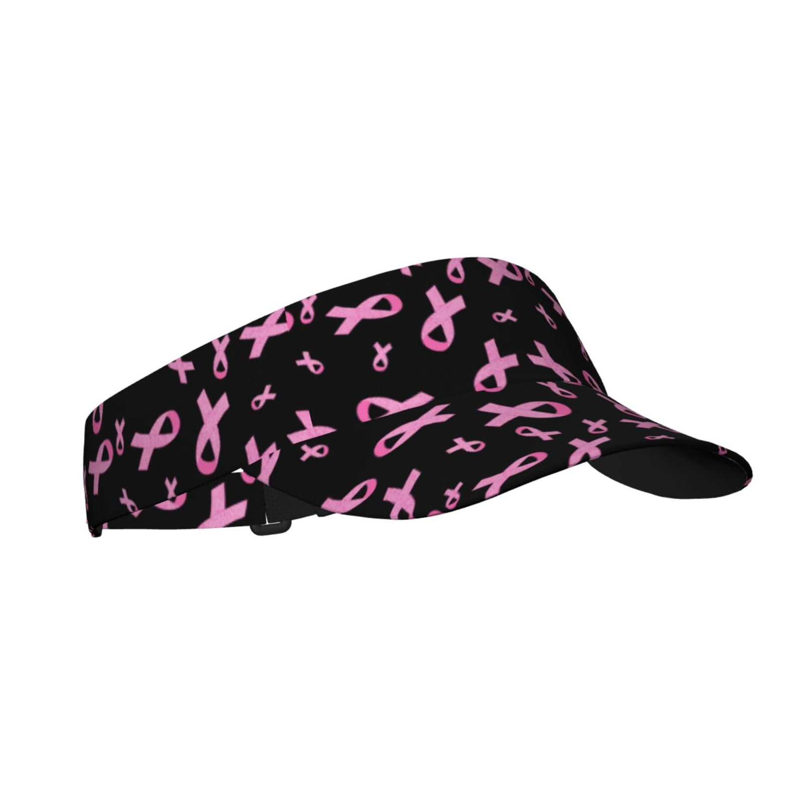 Daiia Breast Cancer Awareness Pattern Sport Sun Visor Hats Visor Cap ...