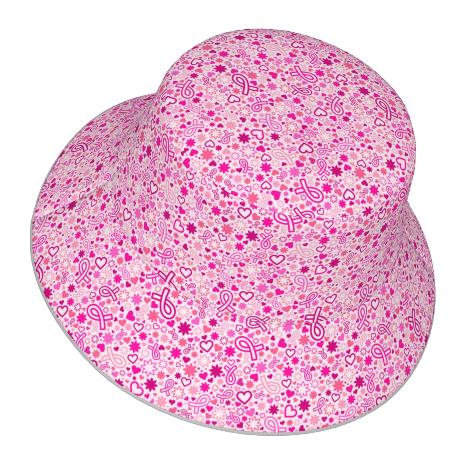 Daiia Breast Cancer Awareness2 Pattern Bucket Hat - Trendy Cotton Sun ...