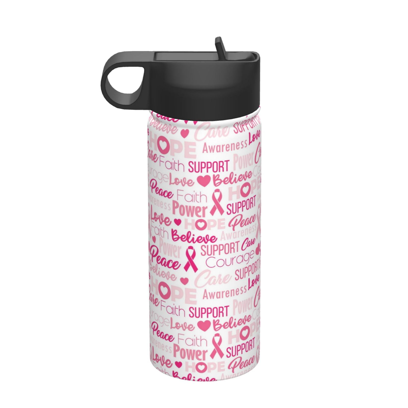 Daiia Breast Cancer Ribbons Awareness Printed 18oz Sports Insulated ...