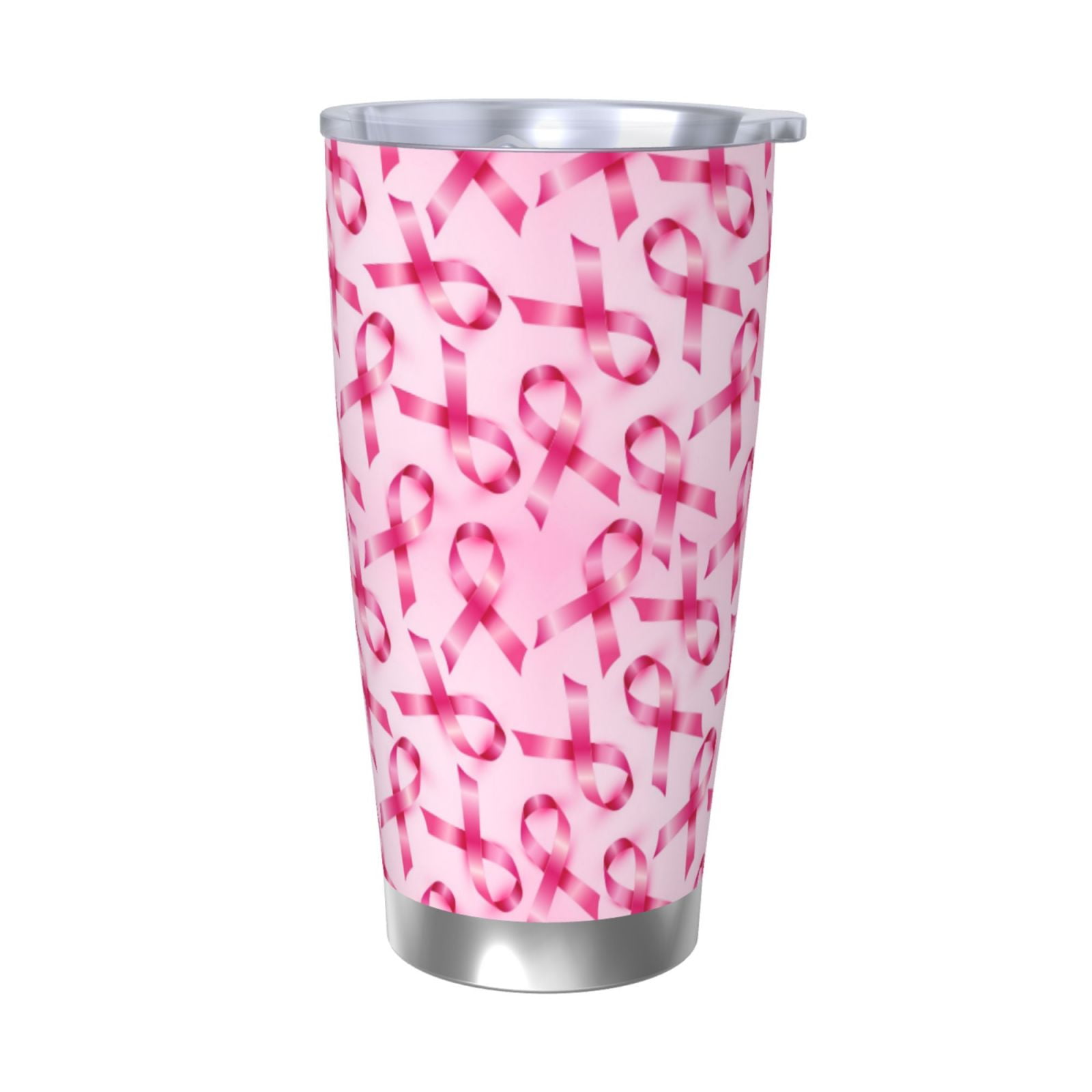 Daiia Breast Cancer Ribbons Awareness Printed 20oz Insulated Coffee Cup ...
