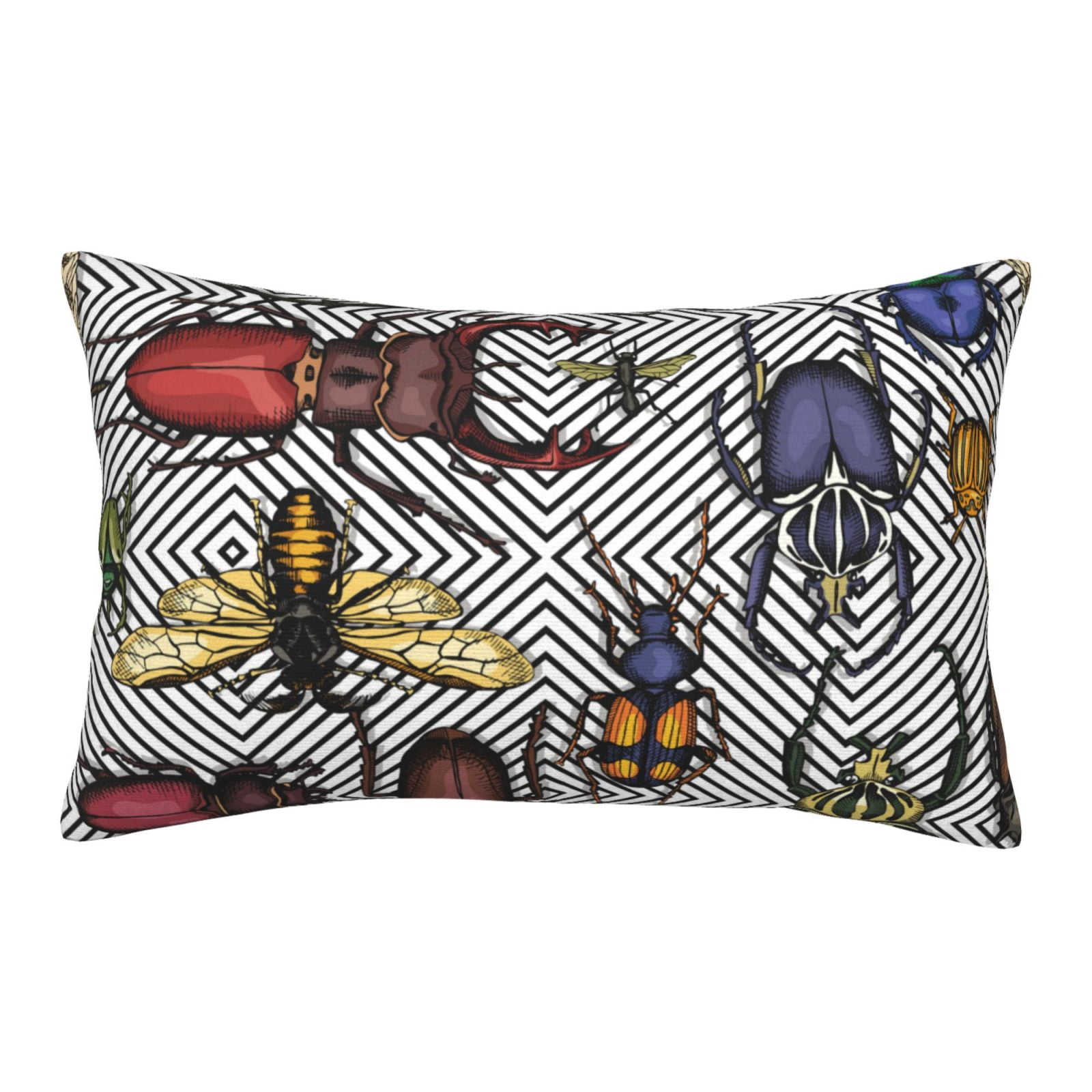 Daiia Bright Insects Bedding Waterproof Pillow Protector Zippered Queen ...