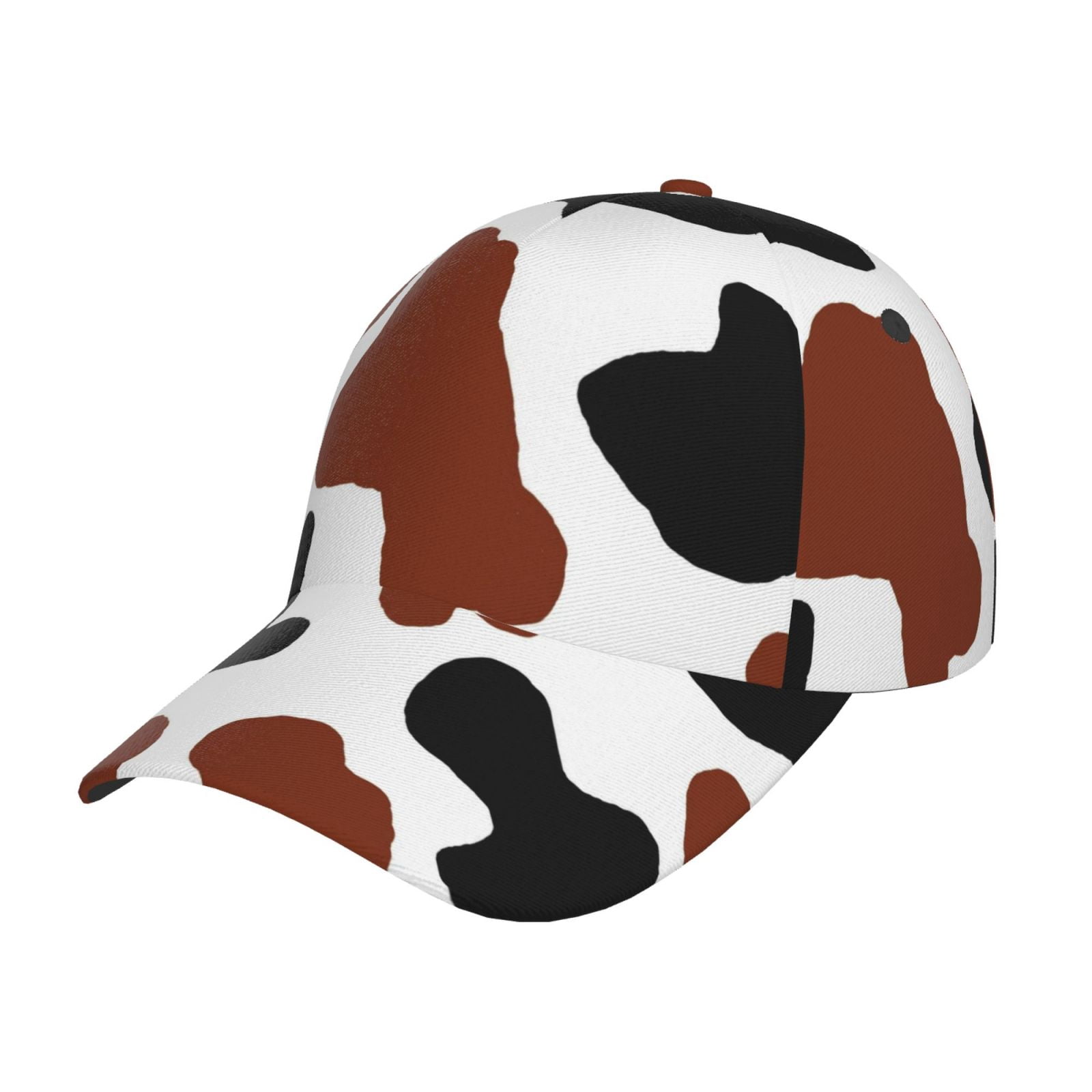 Daiia Brown Black Cow print Baseball Cap Men Women Golf Dad Hat ...