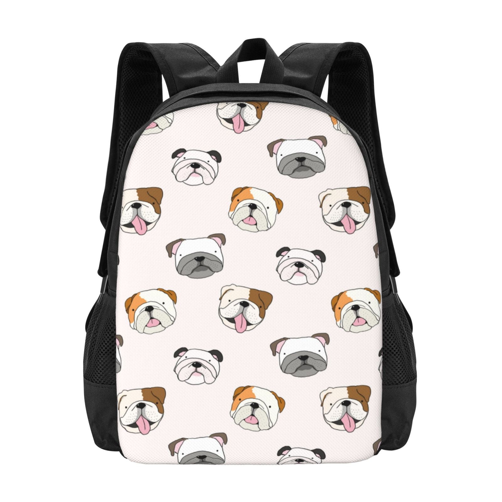 Daiia Bulldog Face Backpack for Men and Women -Durable Backpack Large ...