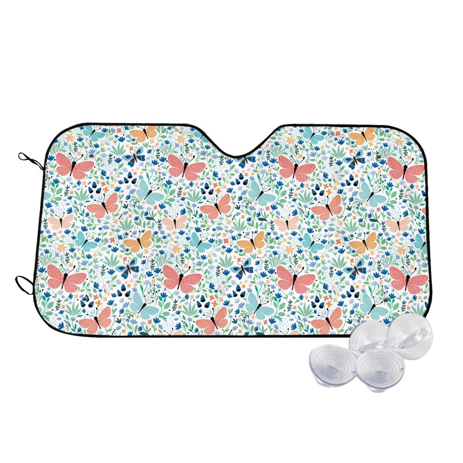 Daiia Butterflies Windshield Sun Shade for Car SUV Truck (Small ), Car ...