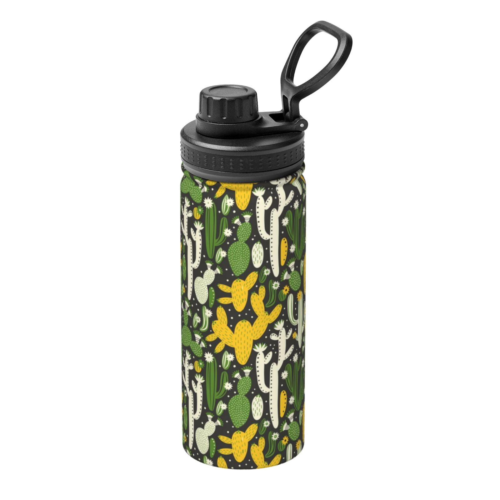 Daiia Cactus 4 Printed 18 OZ Sports Insulated Kettle Drinking Cup Water ...