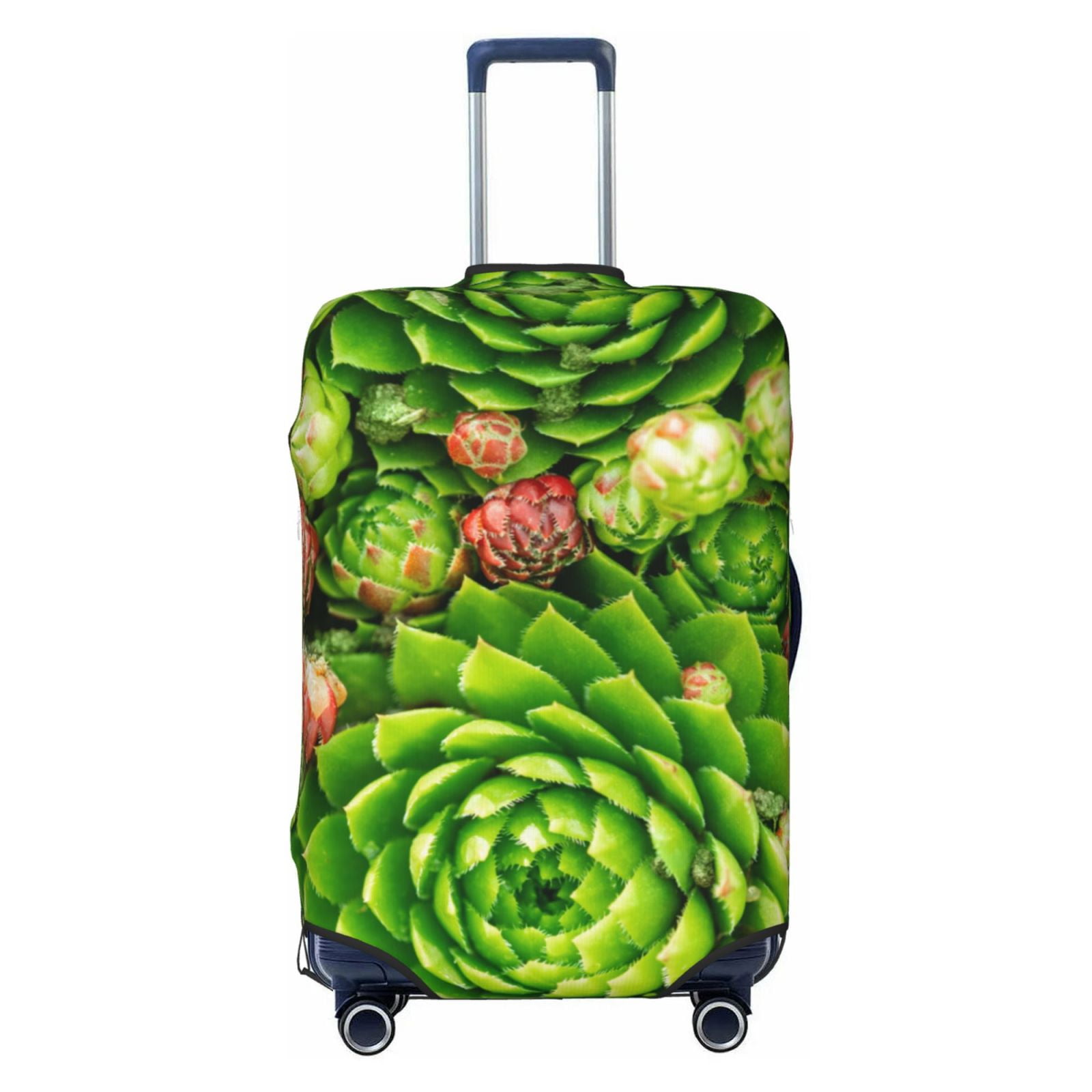 Daiia Cactus And Succulents Luggage Cover, Thickened Washable Travel ...
