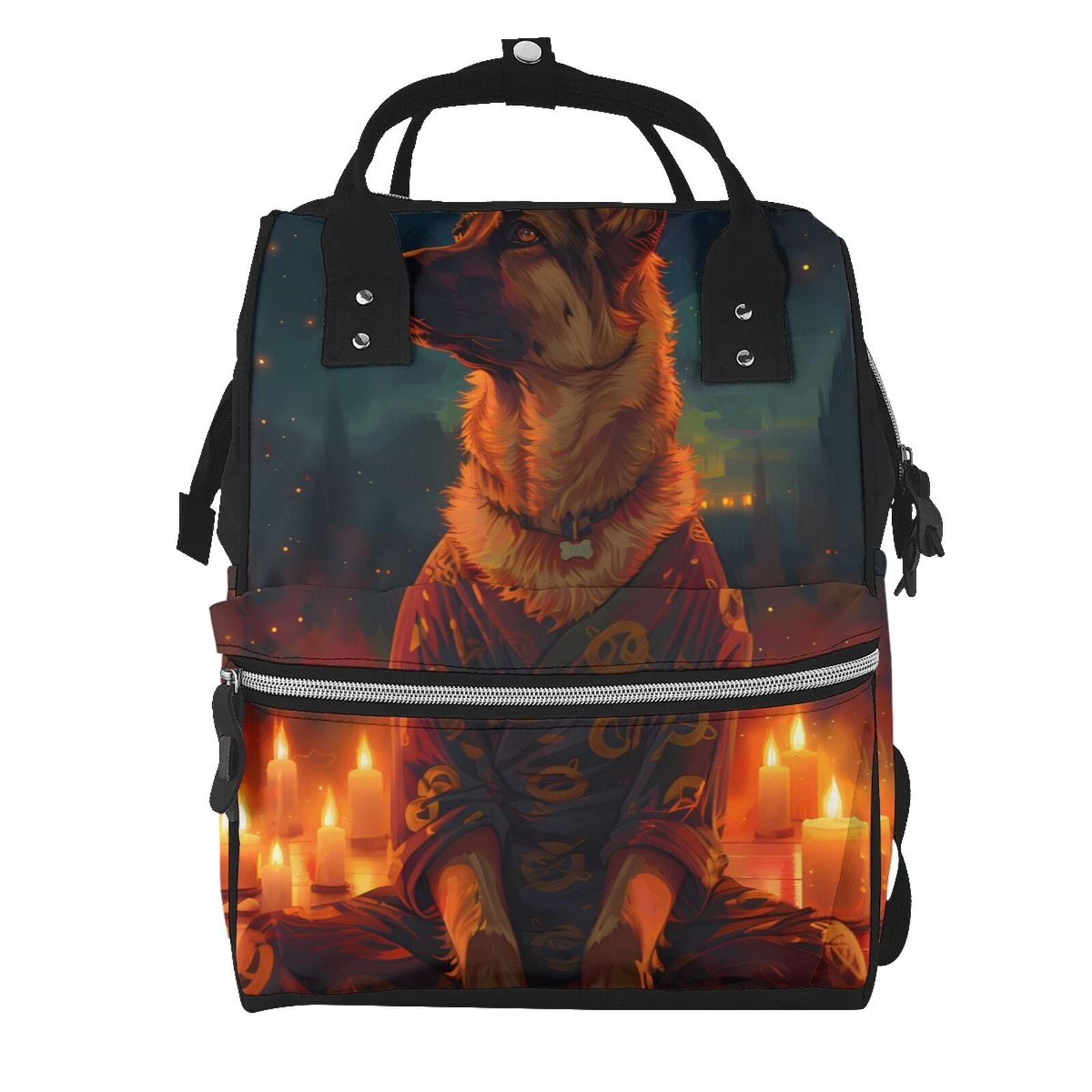 Daiia Candle Shepherd Dog Large Capacity Baby Bag Waterproof Stylish ...