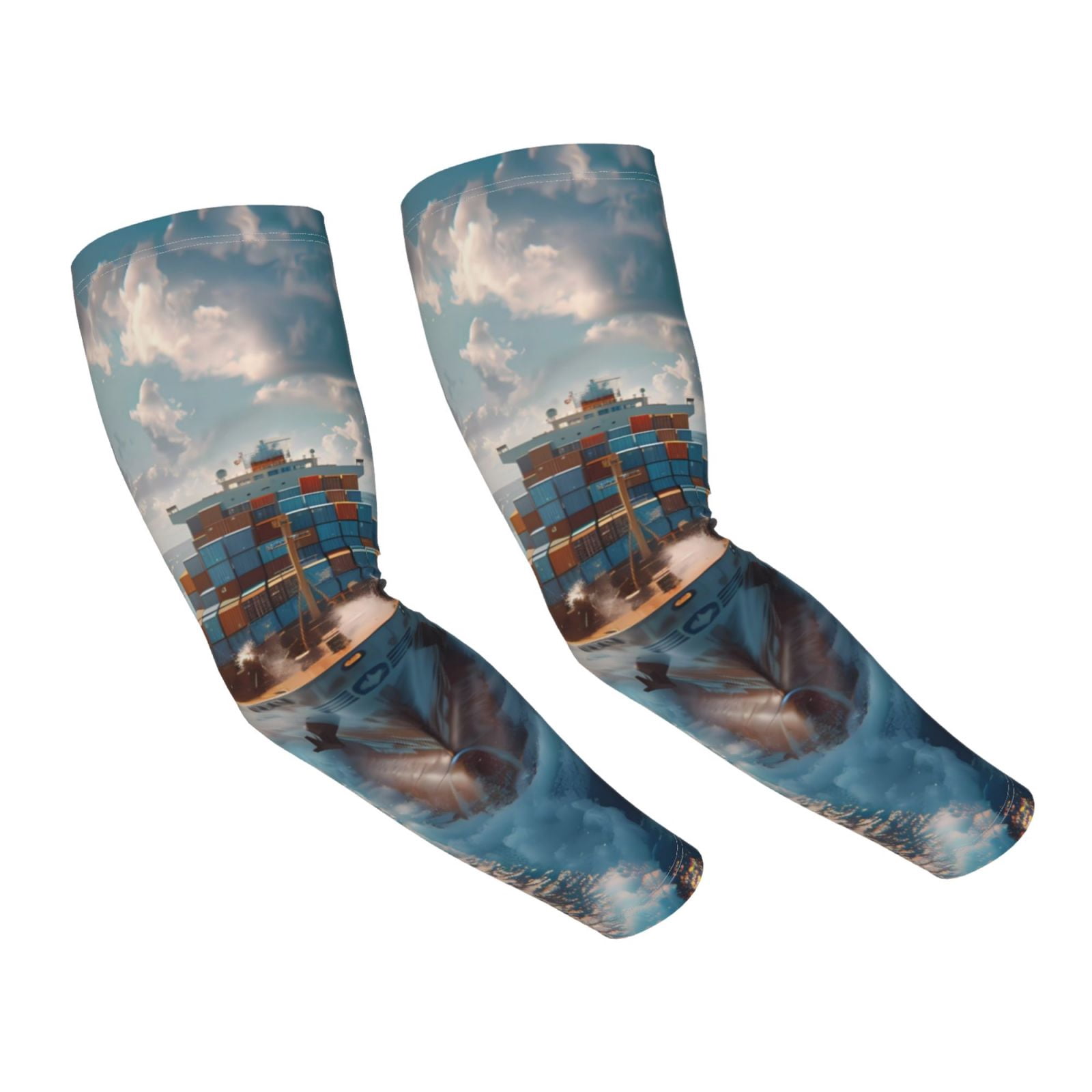 Daiia Cargo Ship At Sea UV Sun Protection Arm Sleeves - Cooling ...