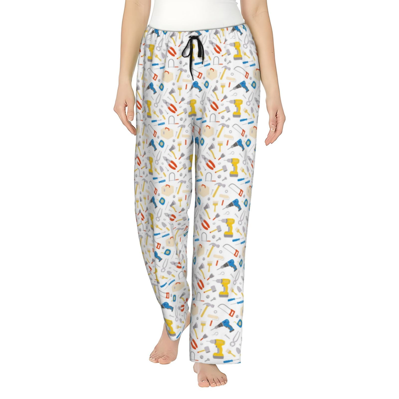 Daiia Carpenter tools Pattern Women's Sleep Pant with Pockets and ...