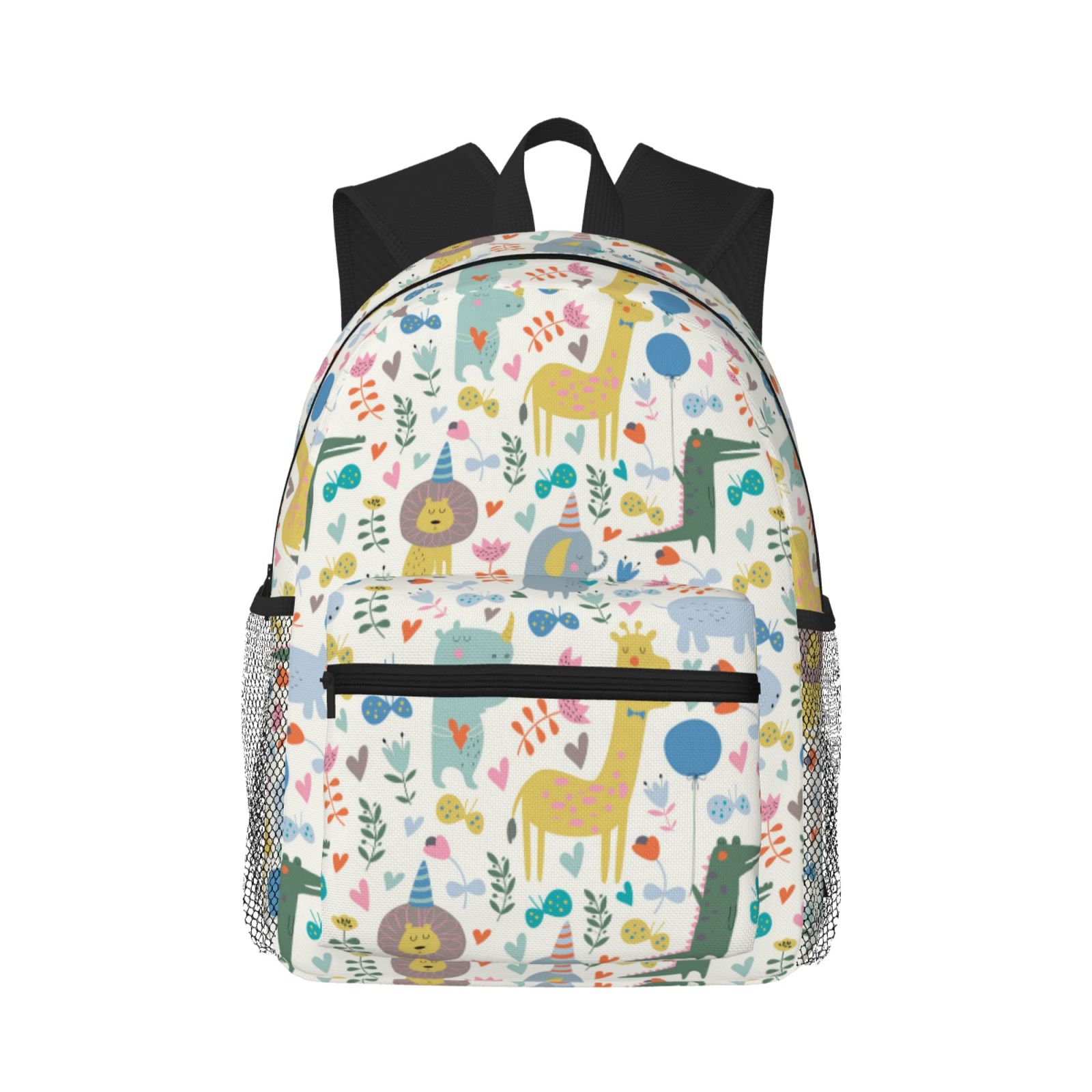 Daiia Cartoon Animals School Backpack for Men Women, Unisex Large ...