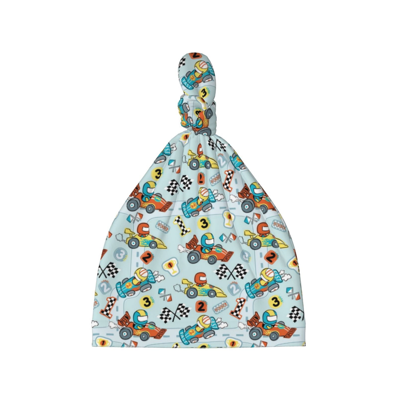 Daiia Cartoon Car Racing Pattern Baby Beanie Knit Toddler Hat Kids ...