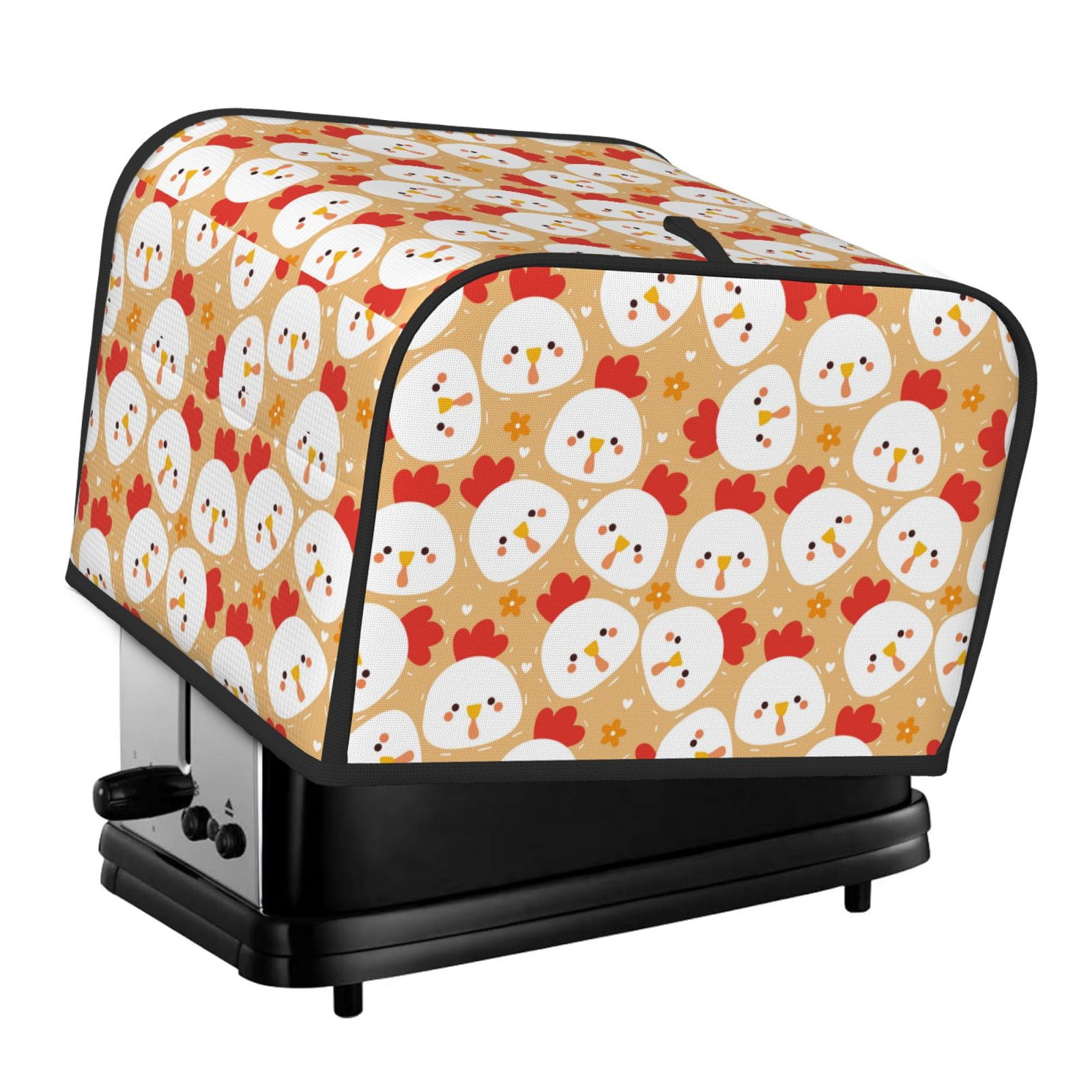 Daiia Cartoon Chicken Pattern 4 slice Toaster Cover, Toaster Appliance ...