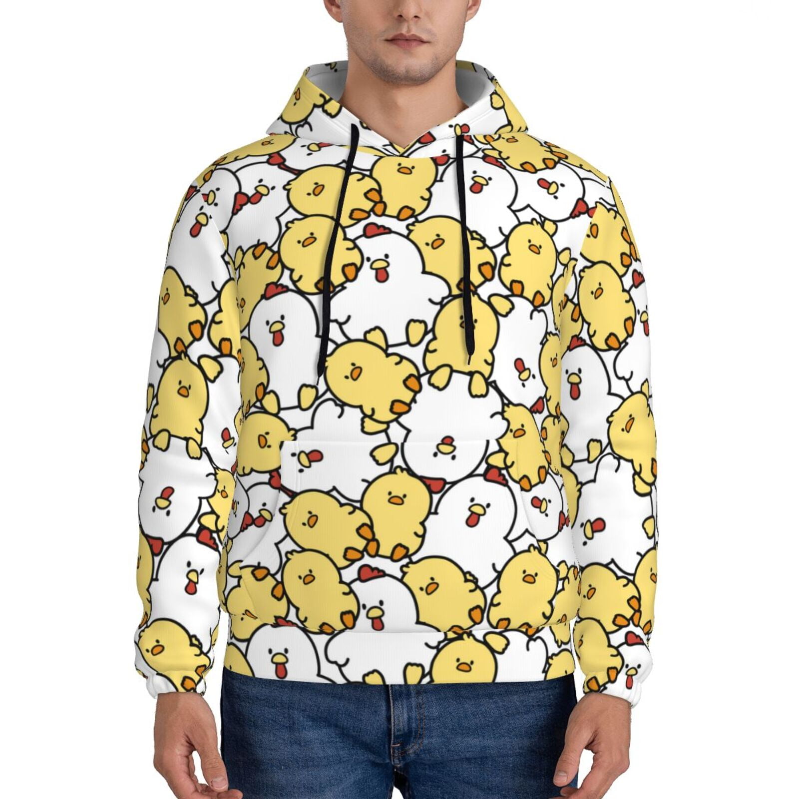 Daiia Cartoon Chicken for Men's Fashion Hoodies & Sweatshirts with ...