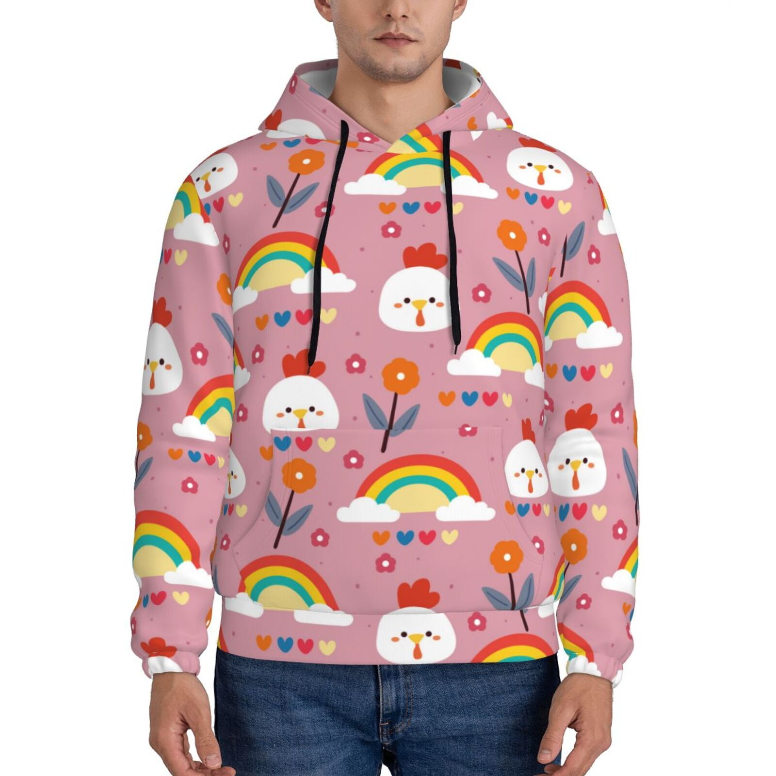Daiia Cartoon Chicken for Men's Fashion Hoodies & Sweatshirts with ...