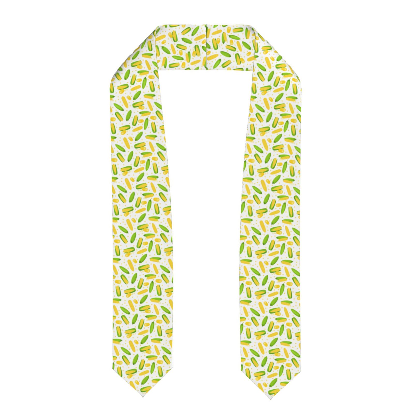 Daiia Cartoon Corn Pattern Graduation Shawl Stole – Satin Graduation ...