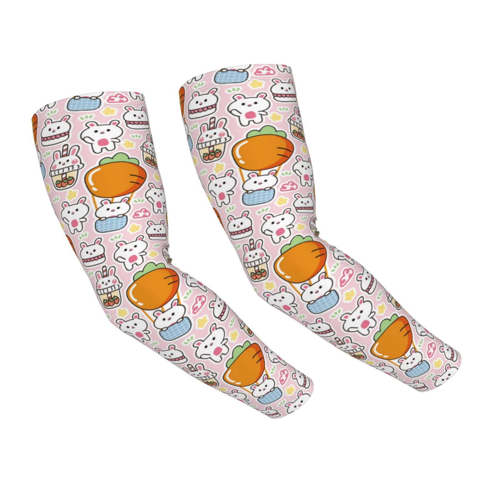 Daiia Cartoon Cute Rabbit UV Sun Protection Arm Sleeves - Cooling ...