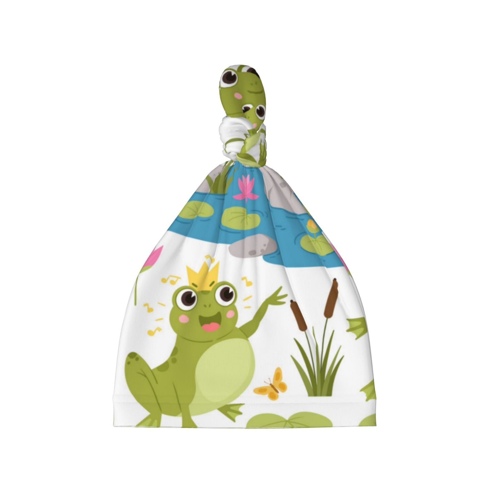 Daiia Cartoon Frogs Pattern Baby Beanie Knit Toddler Hat Kids ...