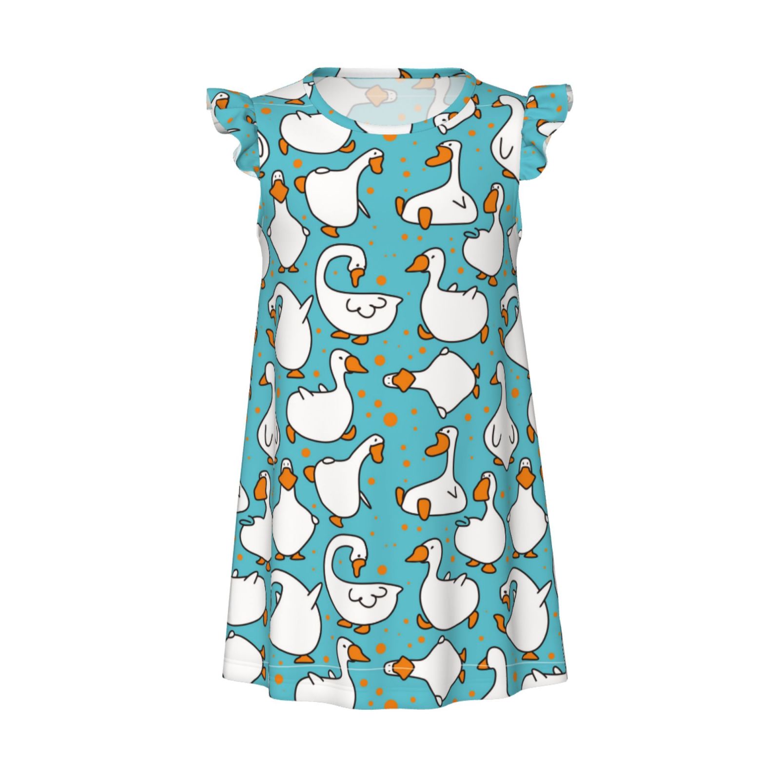 Daiia Cartoon Funny Goose Girls Nightgowns, Unicorn Nightgown Princess ...