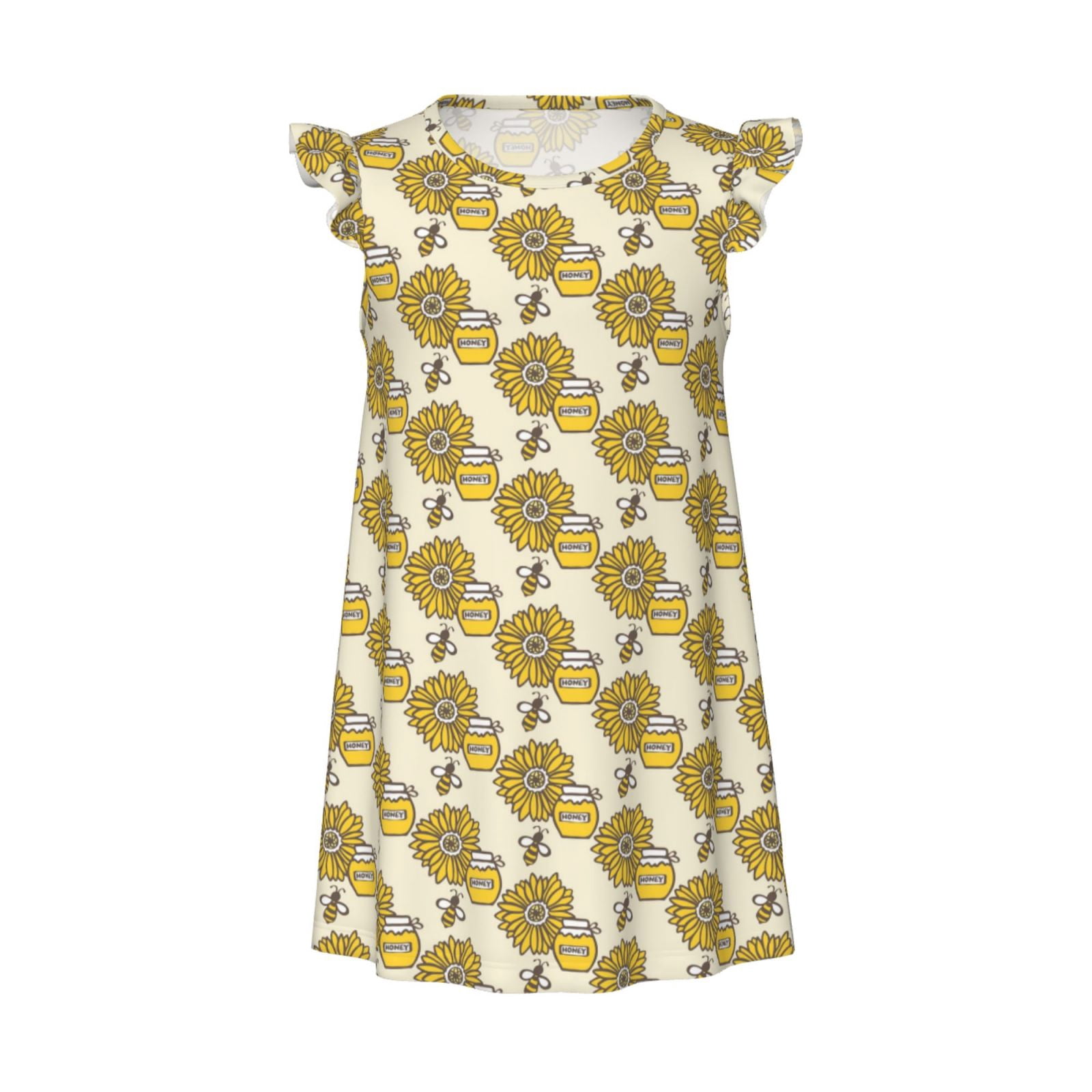 Daiia Cartoon Honey Pot Bee Sunflower Girls Nightgowns, Unicorn ...