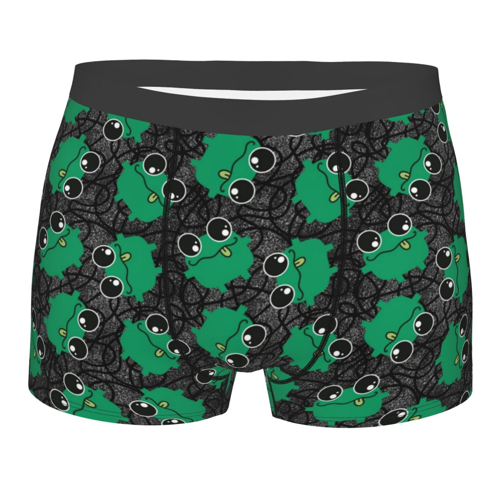 Daiia Cartoon Kawaii Frogs Men's Underwear Boxer Briefs, Cotton Stretch ...