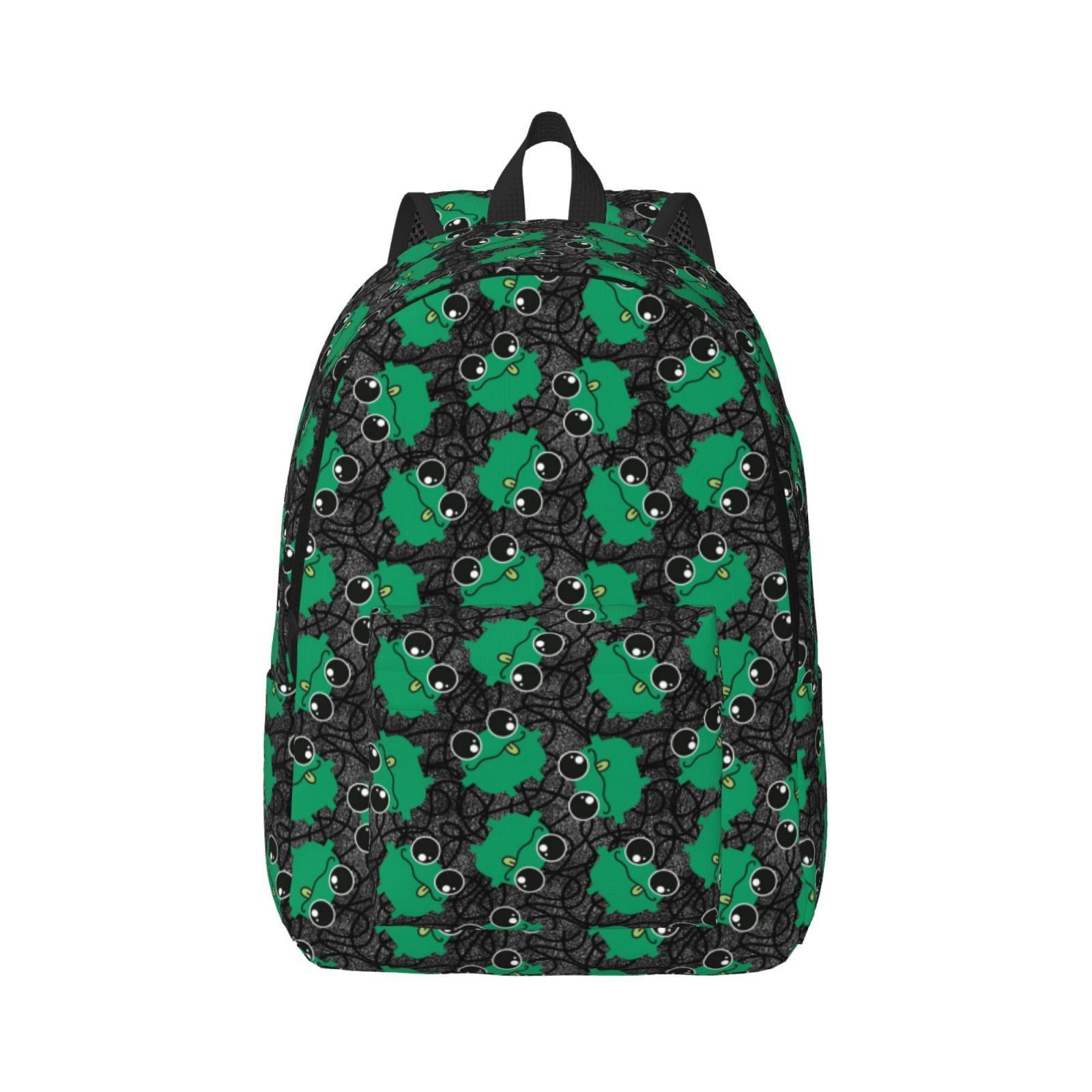 Daiia Cartoon Kawaii Frogs Vintage Canvas Backpack for Men and Women ...