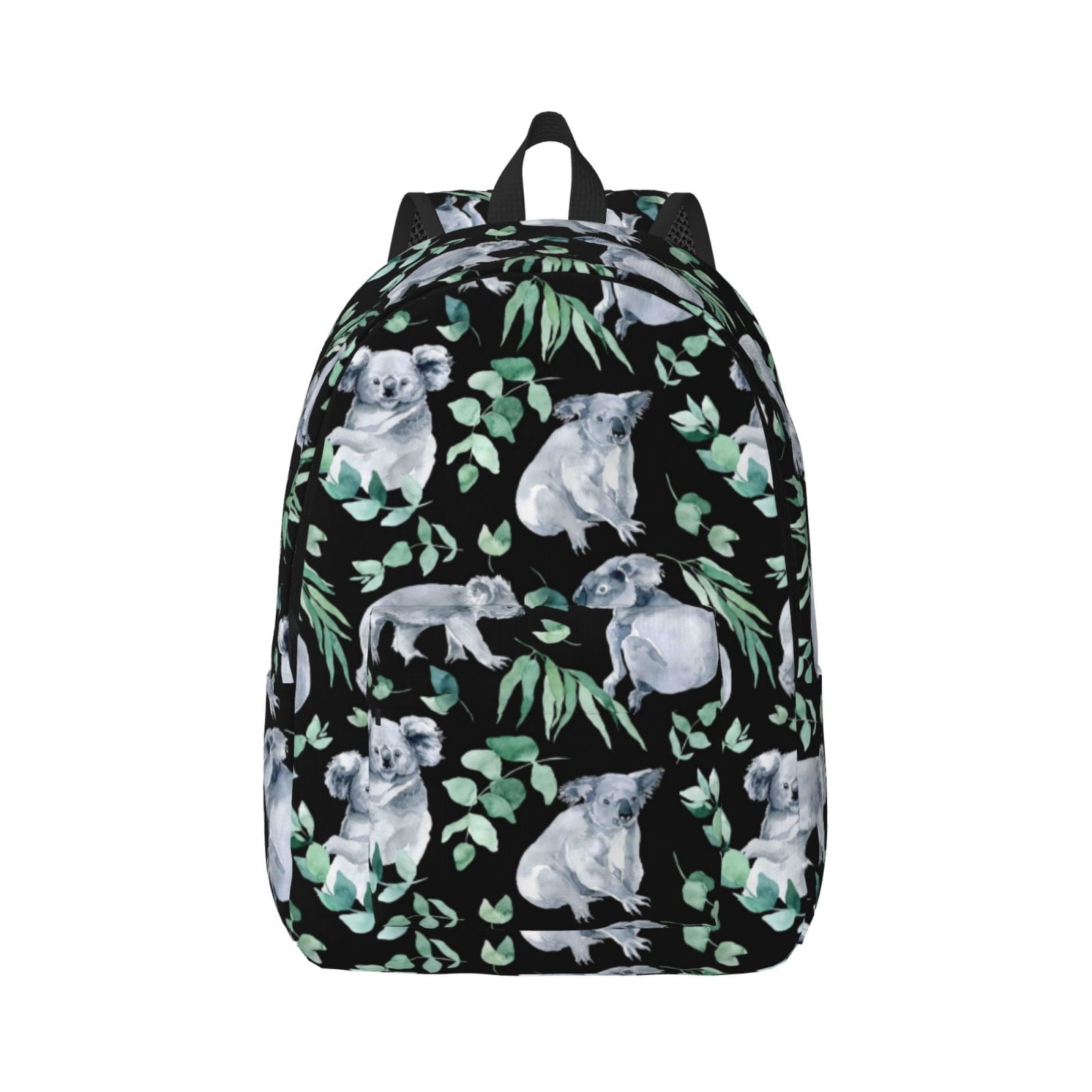 Daiia Cartoon Koala Bear Vintage Canvas Backpack for Men and Women ...