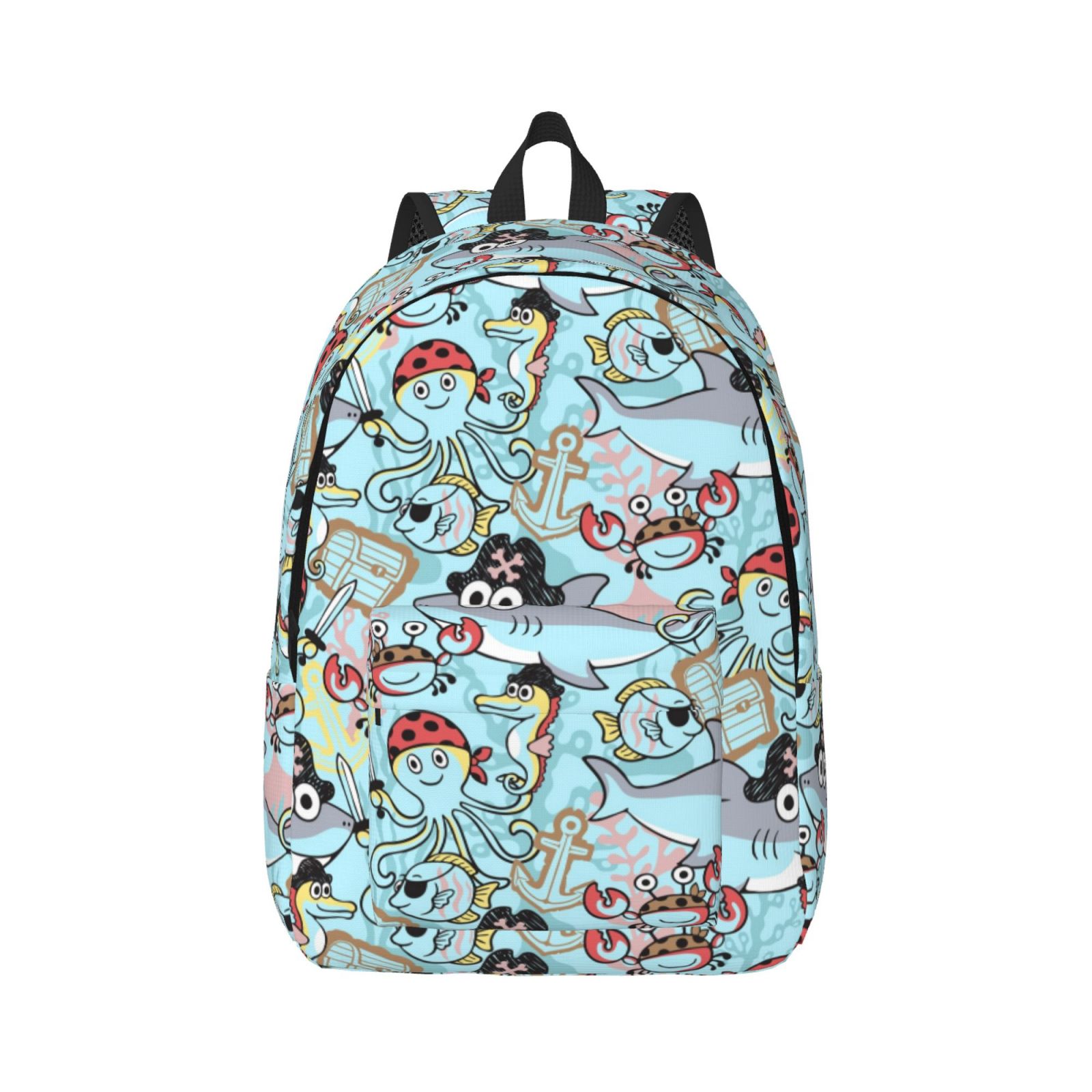 Daiia Cartoon Pirate Vintage Canvas Backpack for Men and Women ,Hiking ...