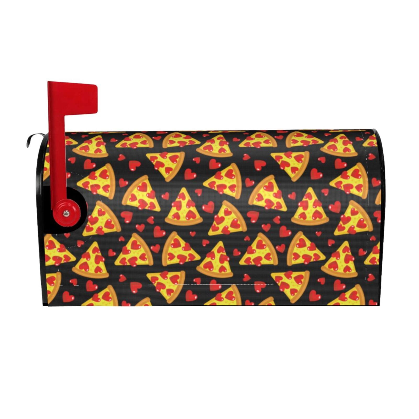 Daiia Cartoon Pizza Mailbox Cover , Magnetic Welcome Mailbox Wraps Post ...
