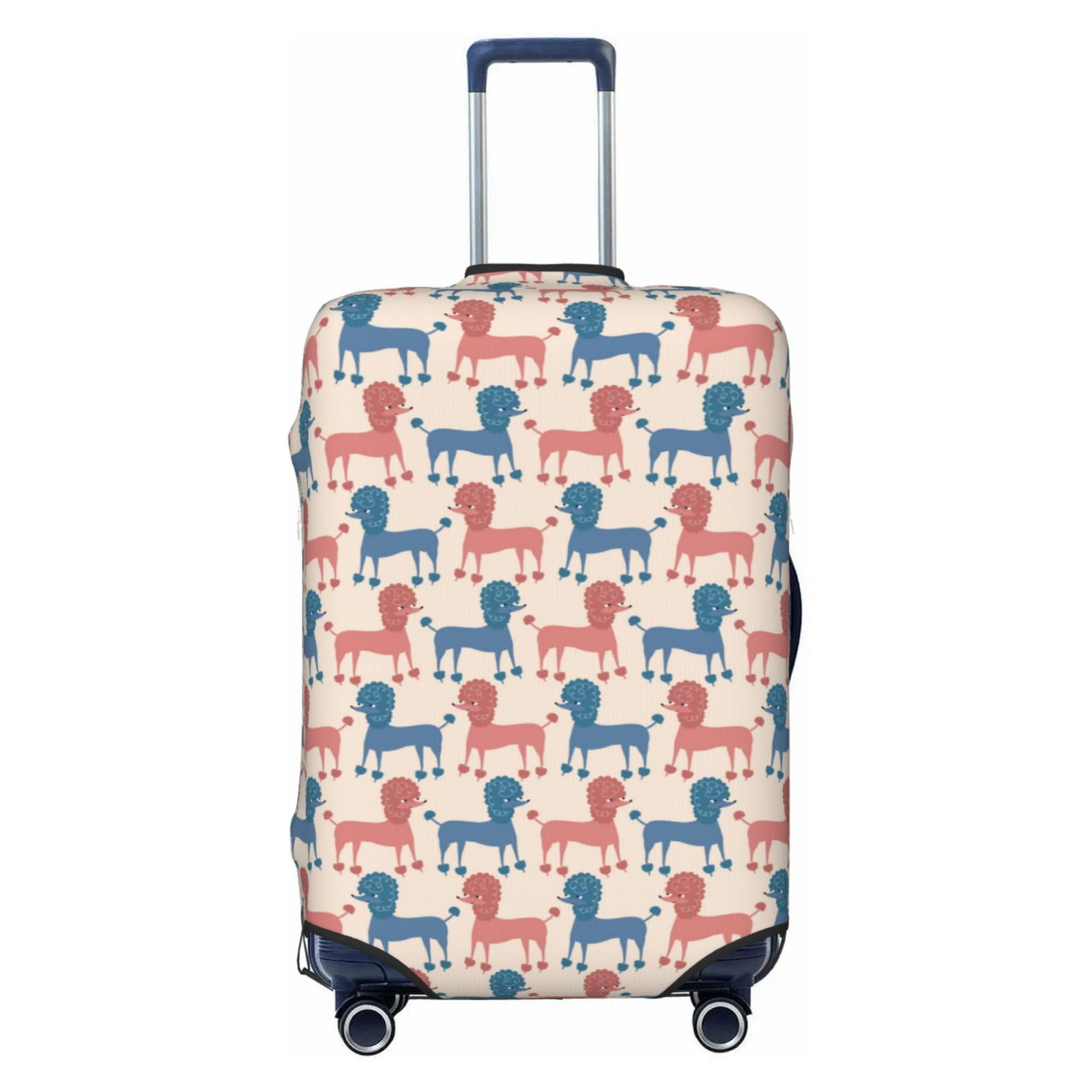 Daiia Cartoon Poodle Dog Luggage Cover, Thickened Washable Travel ...