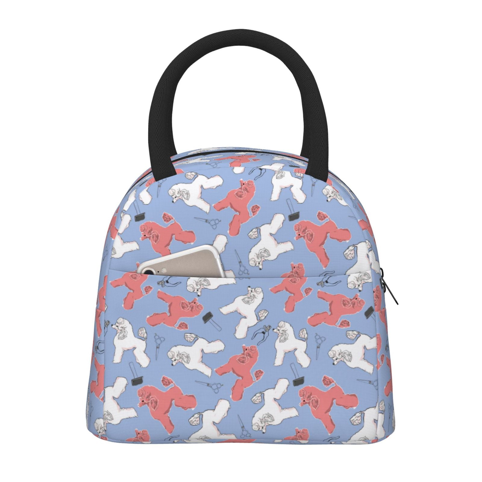 Daiia Cartoon Poodle Dog Pattern Lunch Bag , Insulated Lunch Box, Small ...
