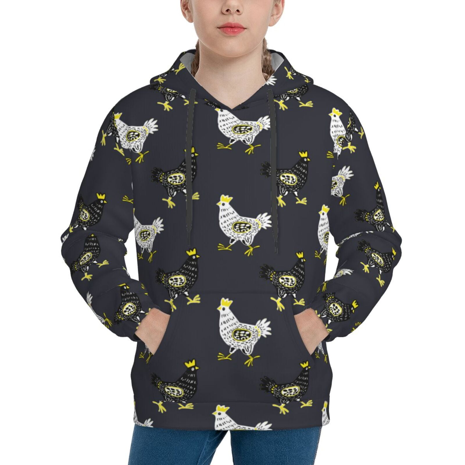 Daiia Cartoon Rooster for Boys Fashion Hoodies & Sweatshirts with ...