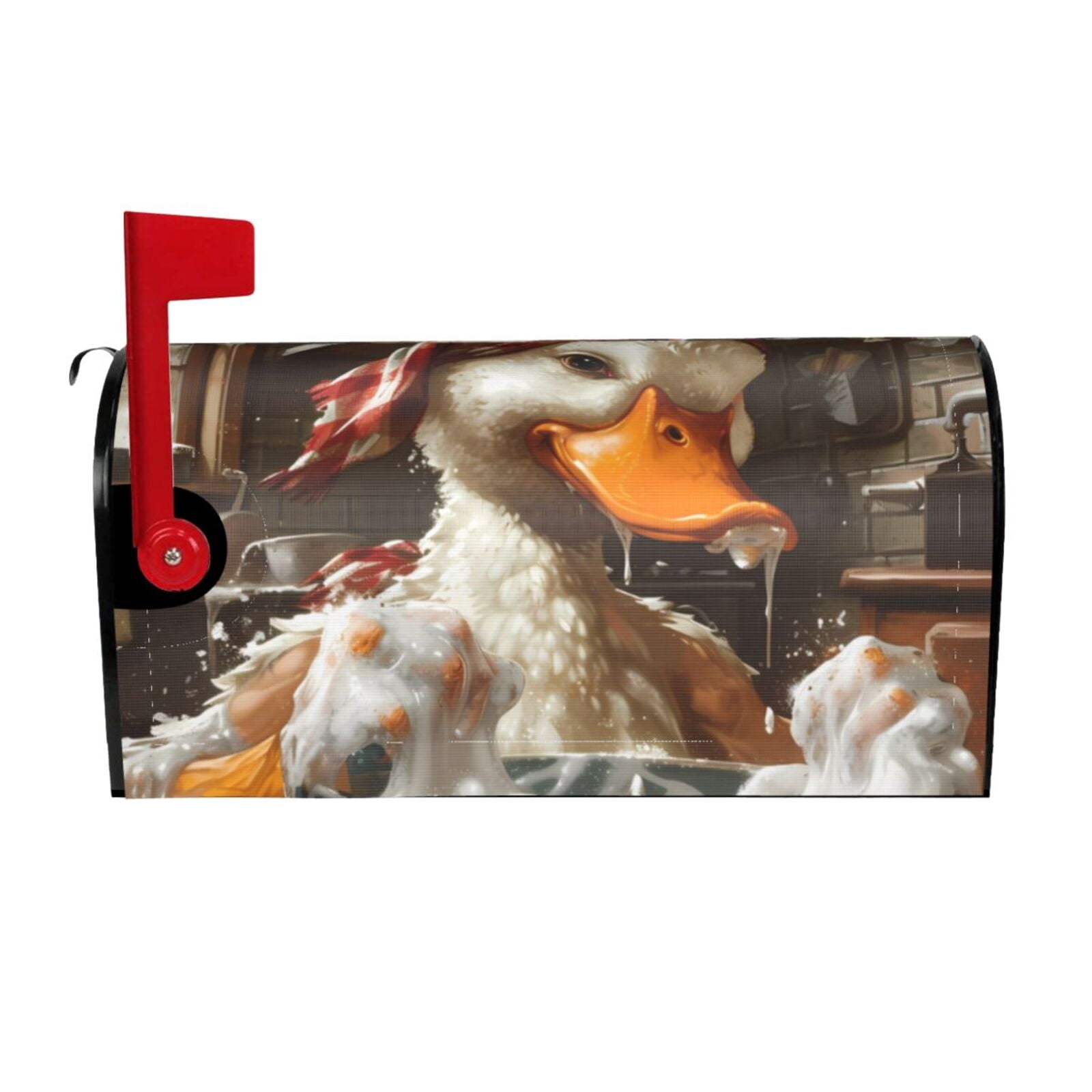 Daiia Cartoon Scottish Duck Mailbox Cover , Magnetic Welcome Mailbox ...